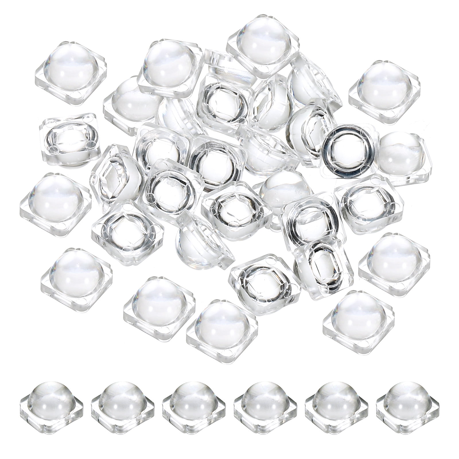 Uxcell LED Convex Lens, 50 Pack 60 Degree Beam Angle Acrylic LED ...