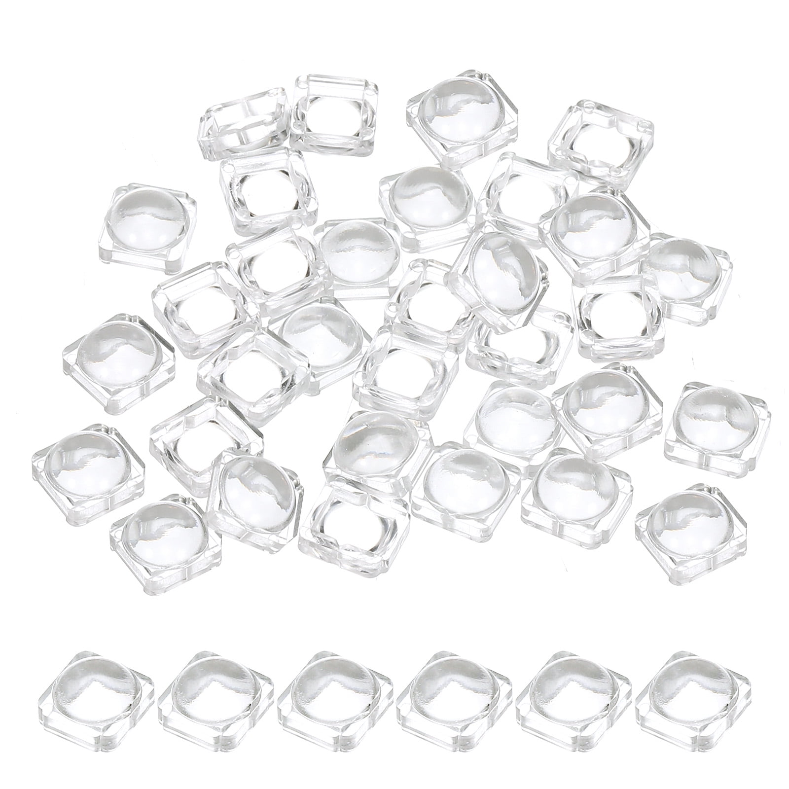 Uxcell LED Convex Lens, 50 Pack 90 Degree Beam Angle Acrylic LED ...
