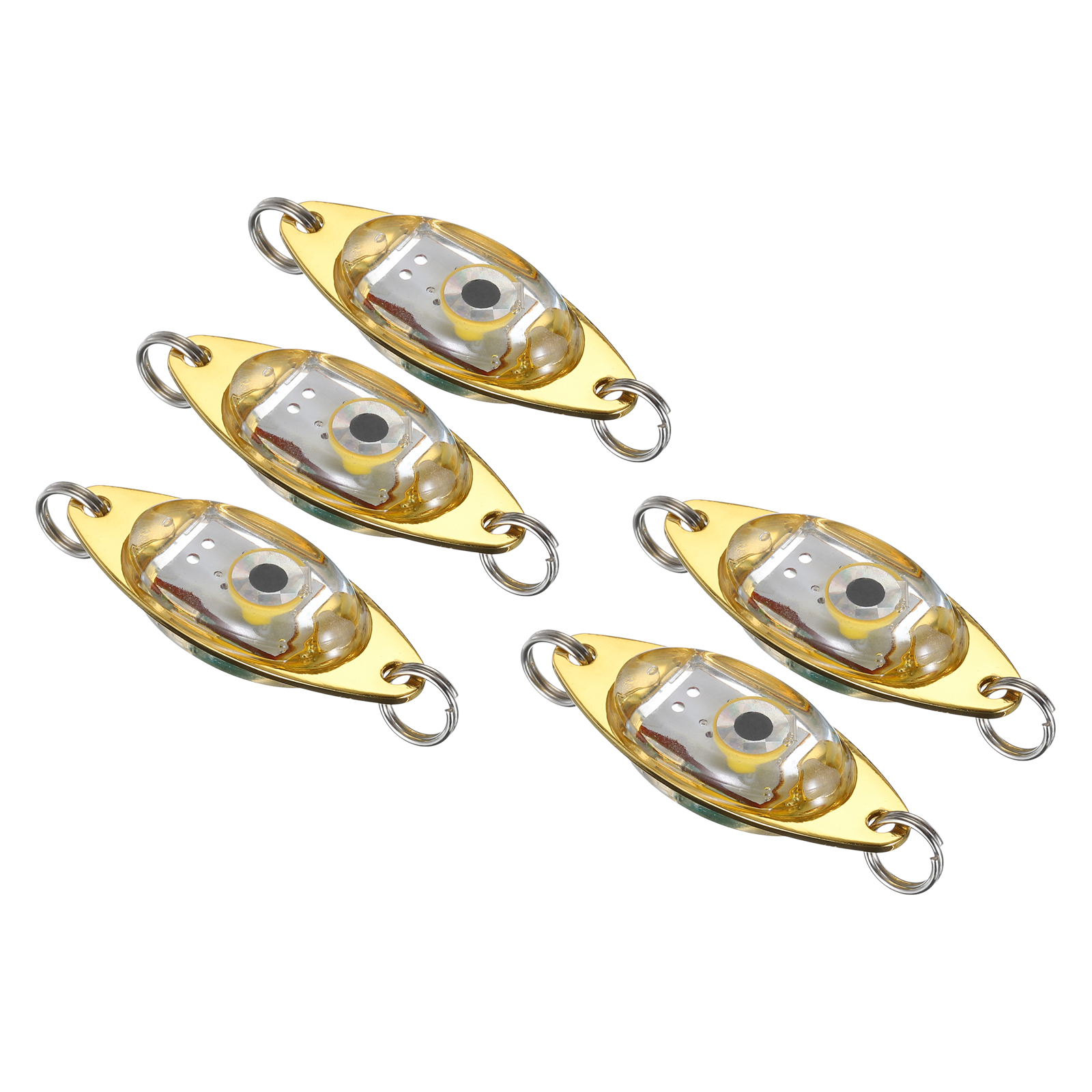 Uxcell LED Fishing Lure Light, Waterproof Eye Shape LED Lighted Bait ...