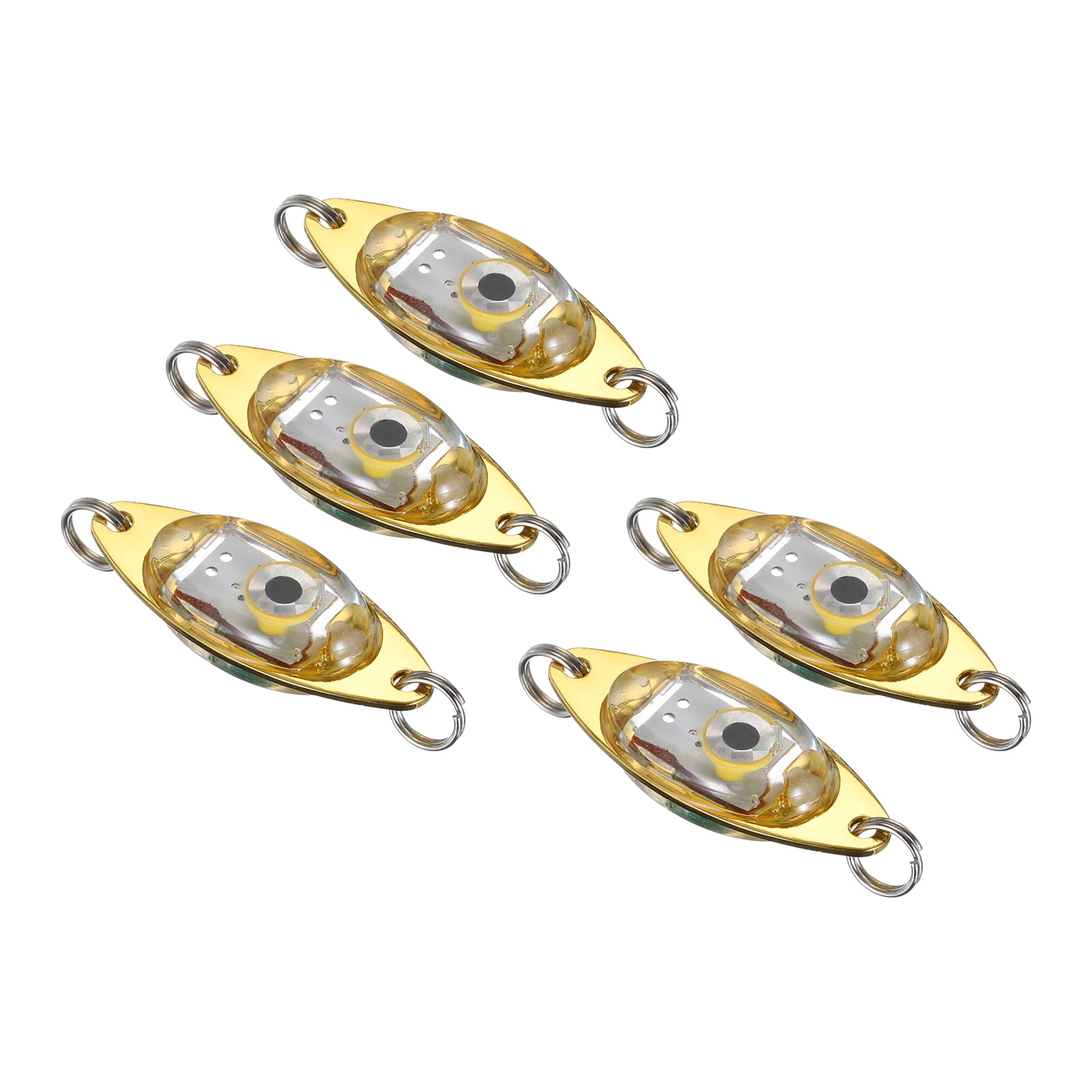 Uxcell LED Fishing Lure Light, Waterproof Eye Shape LED Lighted Bait ...