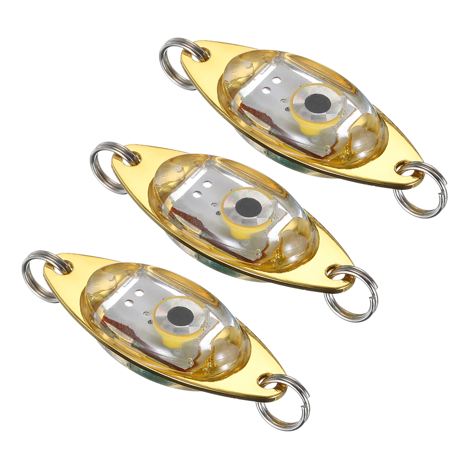 Uxcell LED Fishing Lure Light, Waterproof Eye Shape LED Lighted Bait ...