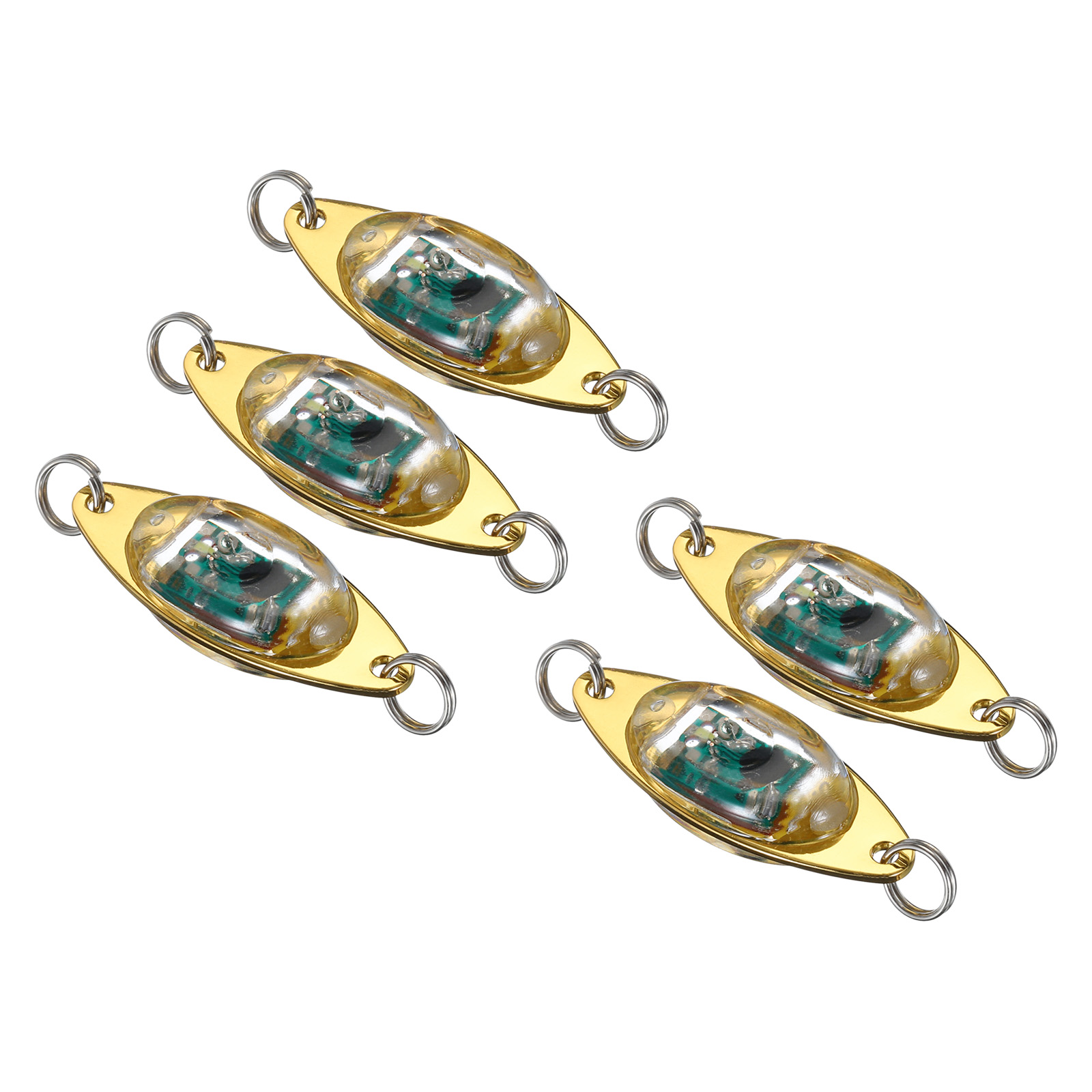 Uxcell LED Fishing Lure Light, Waterproof Eye Shape LED Lighted Bait ...