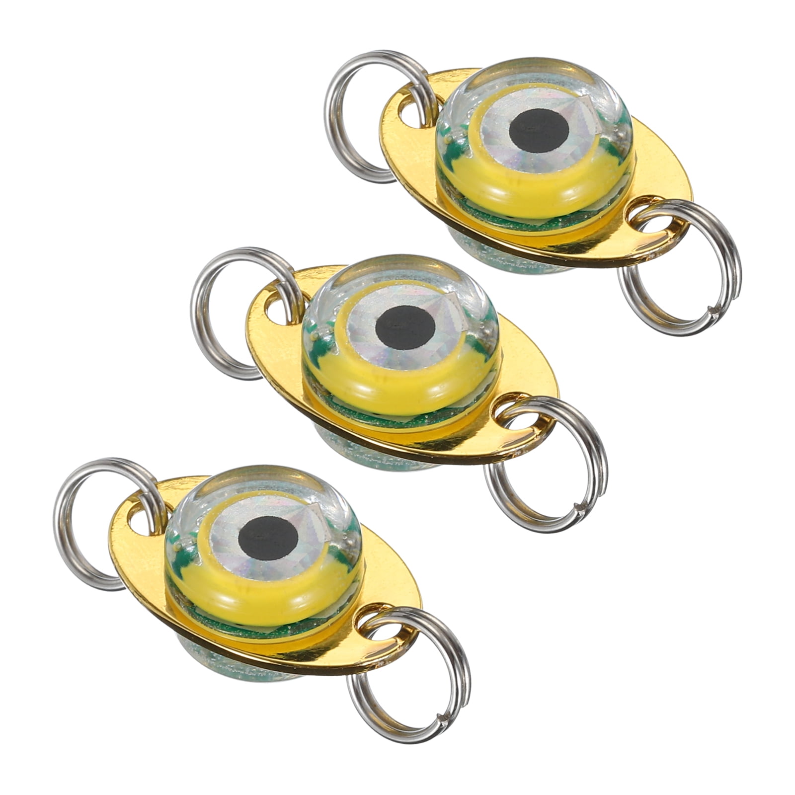 Uxcell LED Fishing Lure Light, Waterproof Eye Shape LED Lighted Bait ...