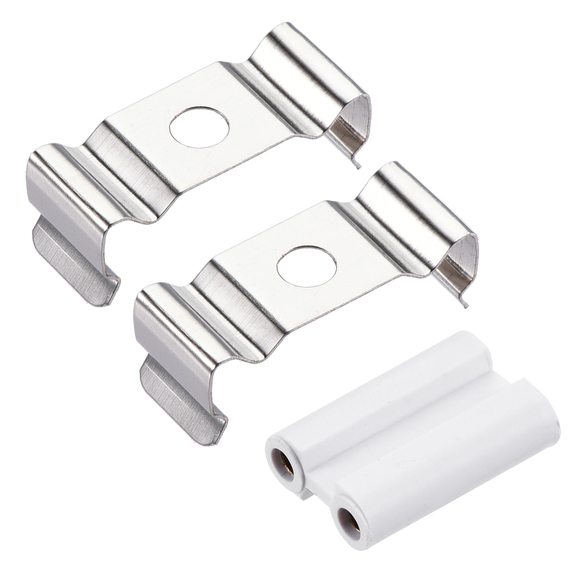 Uxcell LED Fluorescent Tube Holder 2pin Connector T4 Clips Bracket ...