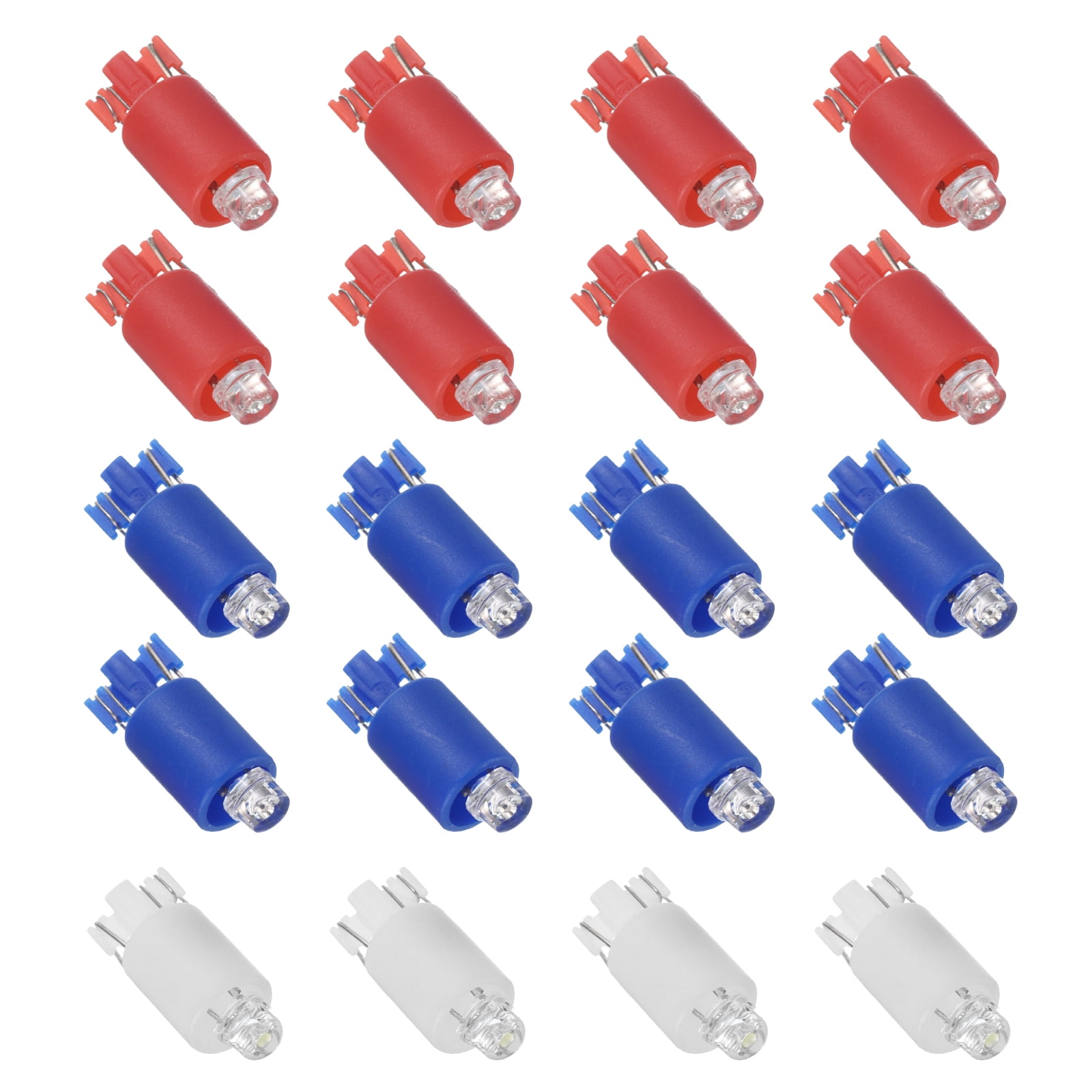 Uxcell LED Lamp LED Light 12V for Illuminated LED Push Buttons 3 Colors ...