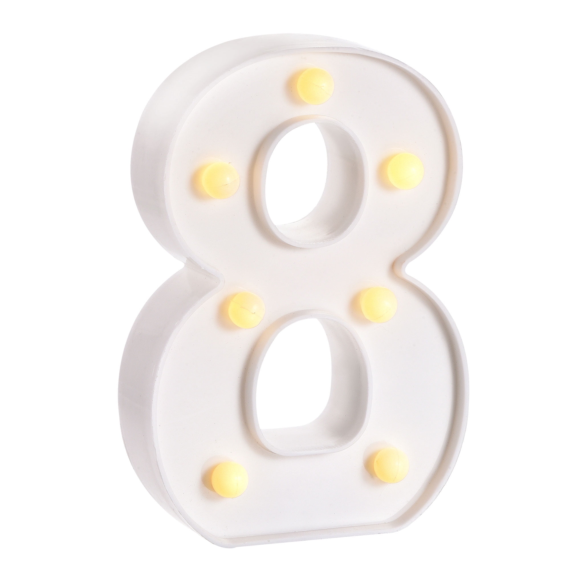 Uxcell LED Letter Lights Number Light Battery Powered for Night Light ...