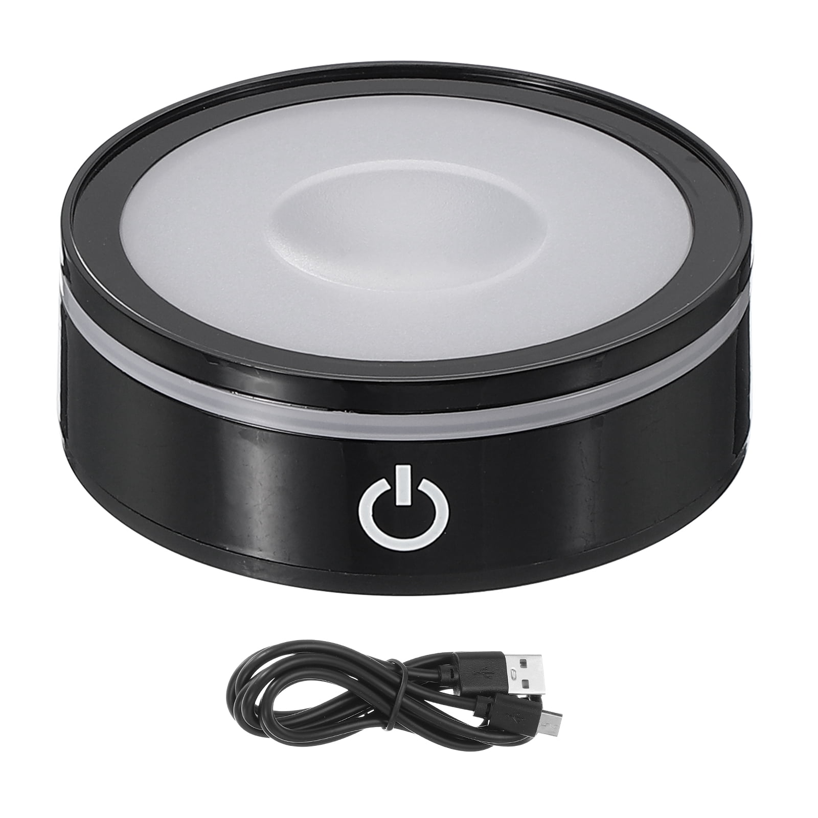 Uxcell LED Light Base Non-Slip Round Display Stand, LED 6 Lighting Mode ...