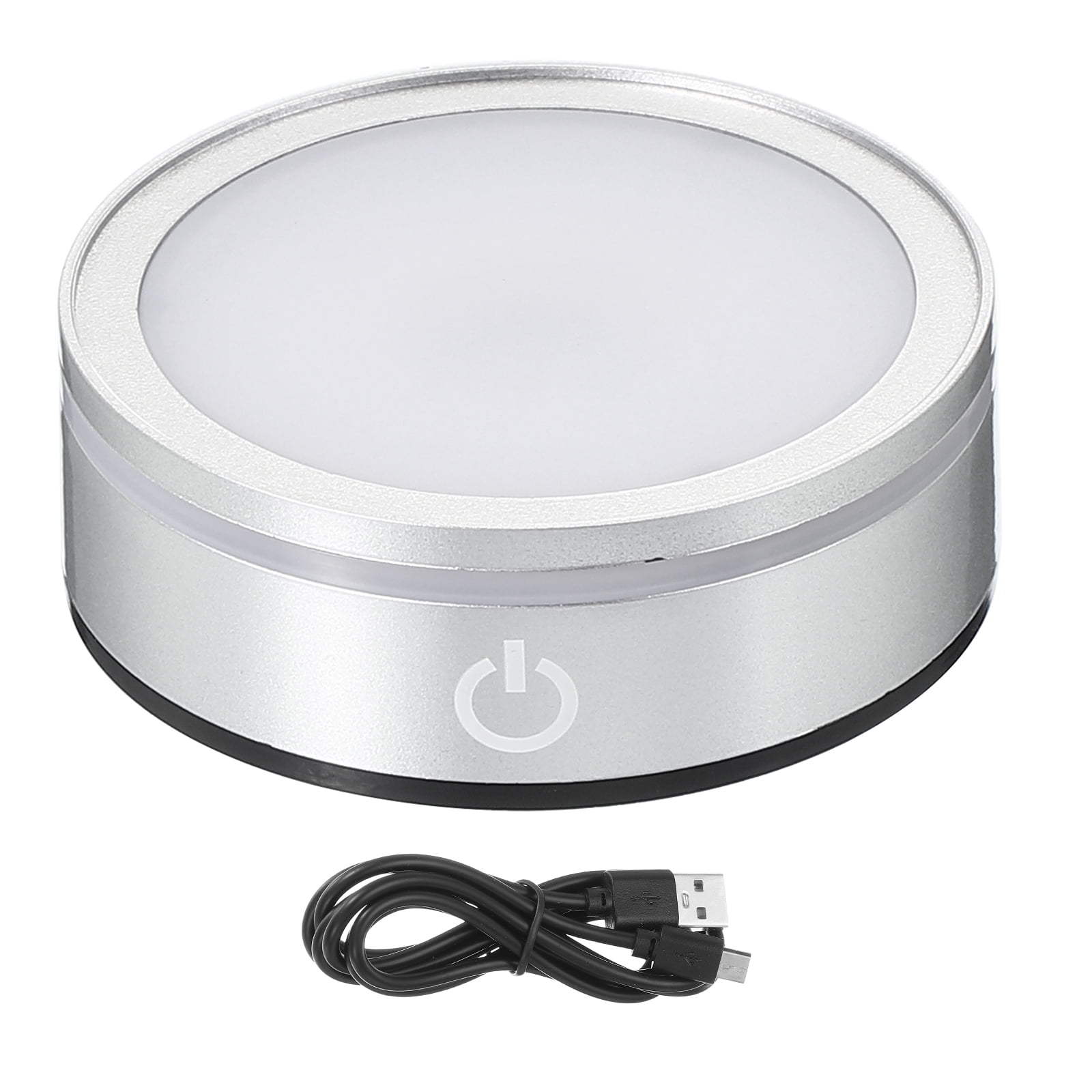 Uxcell LED Light Base Non-Slip Round Display Stand, LED 6 Lighting Mode ...
