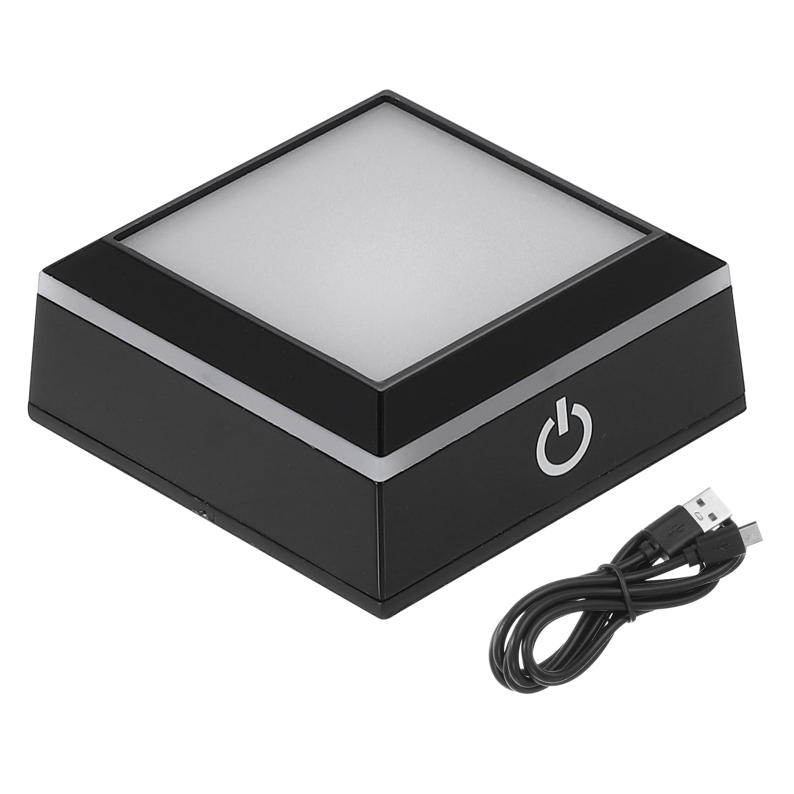 Uxcell LED Light Base Non-Slip Square Display Stand, LED 6 Lighting ...