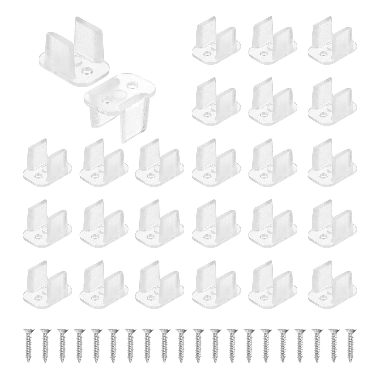 Uxcell LED Neon Mounting Clips Holder, Fixing Clamps Fit 5x12mm LED ...