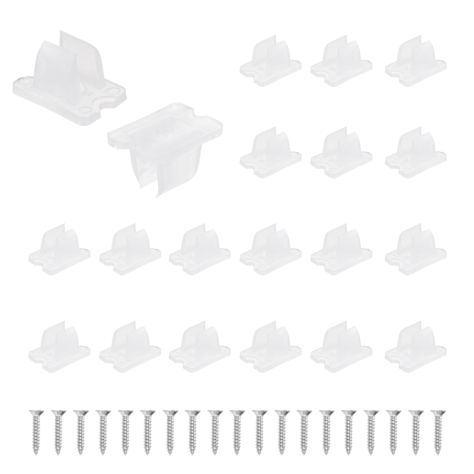 Uxcell LED Neon Mounting Clips Holder, Fixing Clamps Fit 6x12mm LED ...