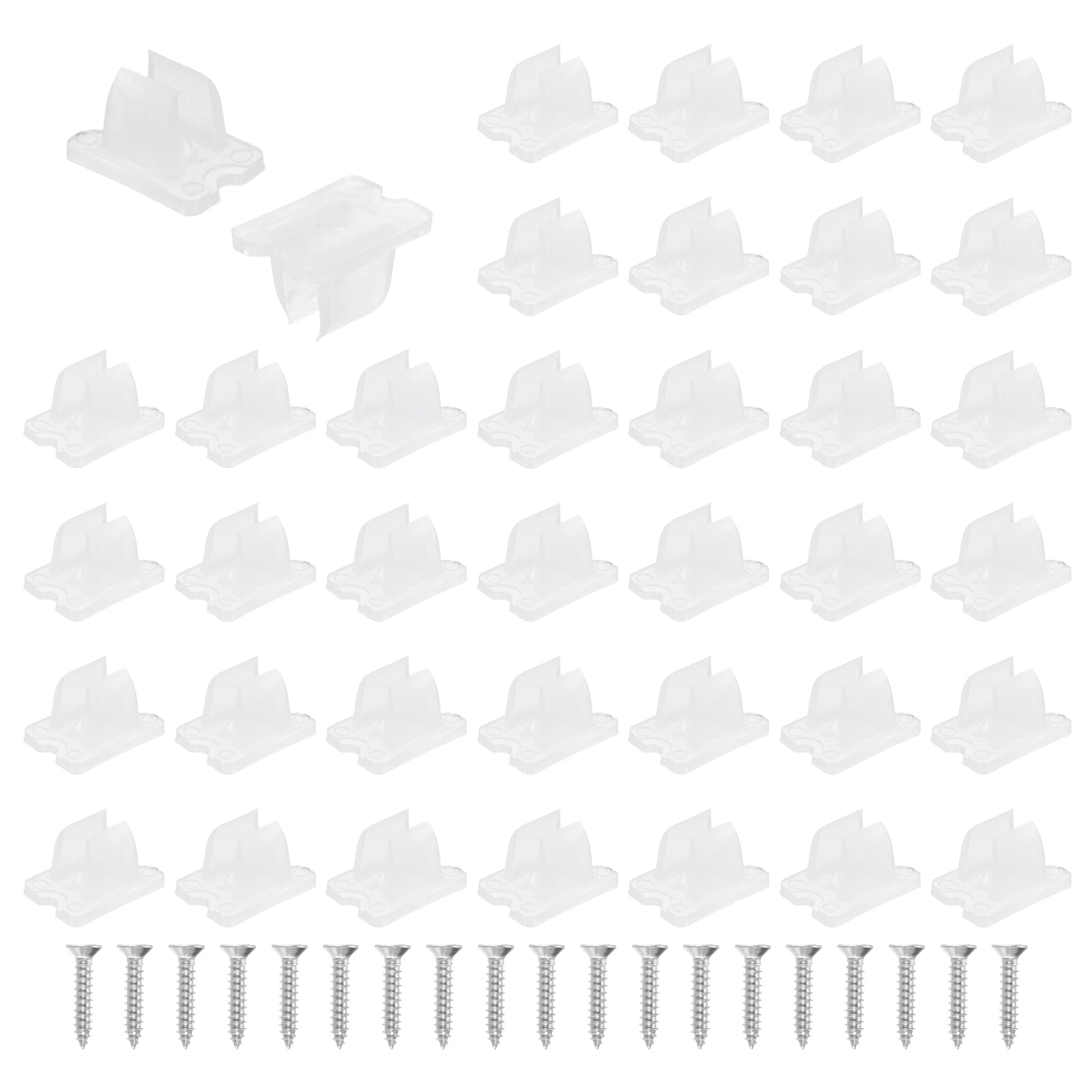 Uxcell LED Neon Mounting Clips Holder, Fixing Clamps Fit 6x12mm LED ...