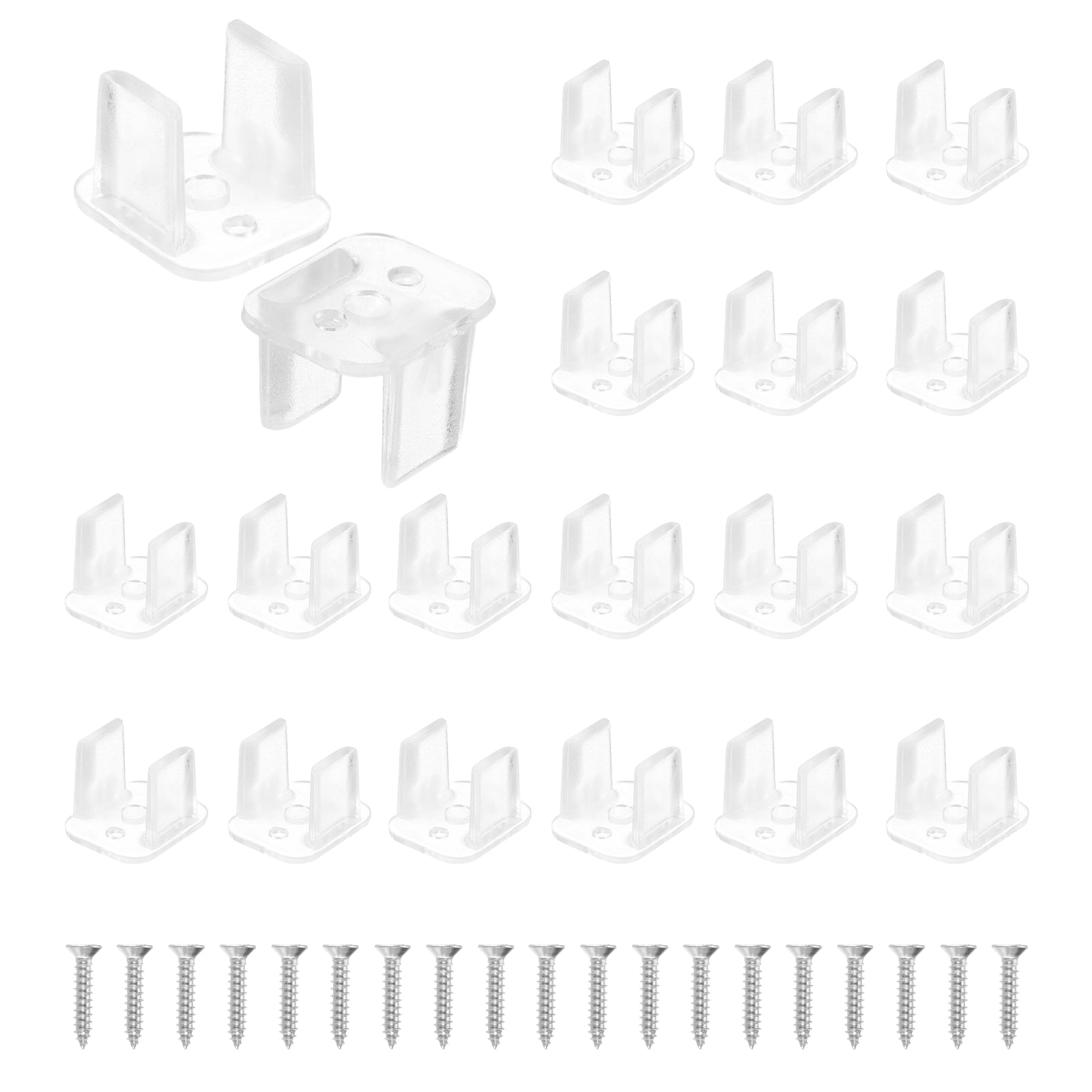 Uxcell LED Neon Mounting Clips Holder, Fixing Clamps Fit 8x16mm LED ...