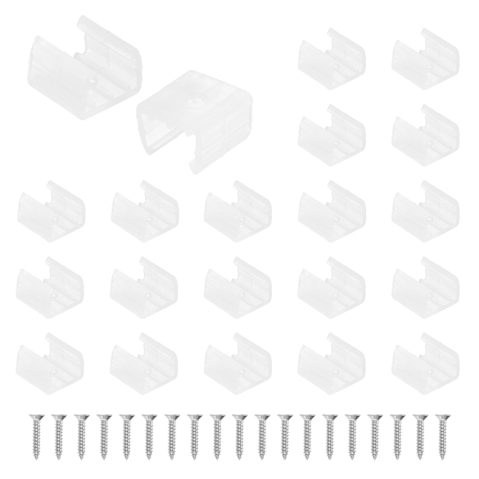 Uxcell LED Neon Mounting Clips Holder, Fixing Clamps for 10mm-12mm ...