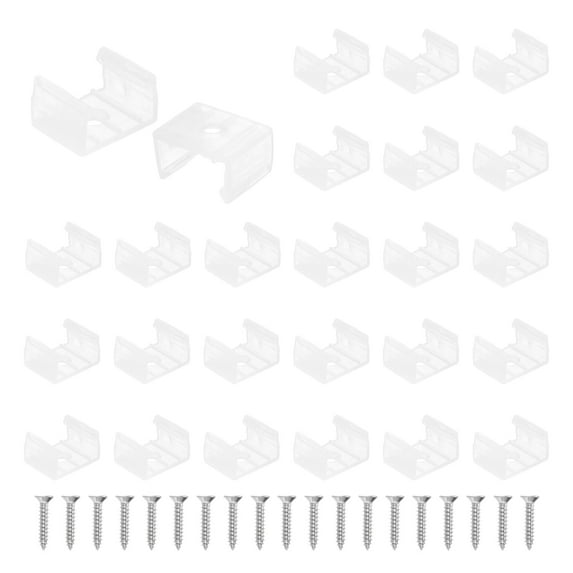 Uxcell LED Neon Mounting Clips Holder, Fixing Clamps for 14mm-17mm ...