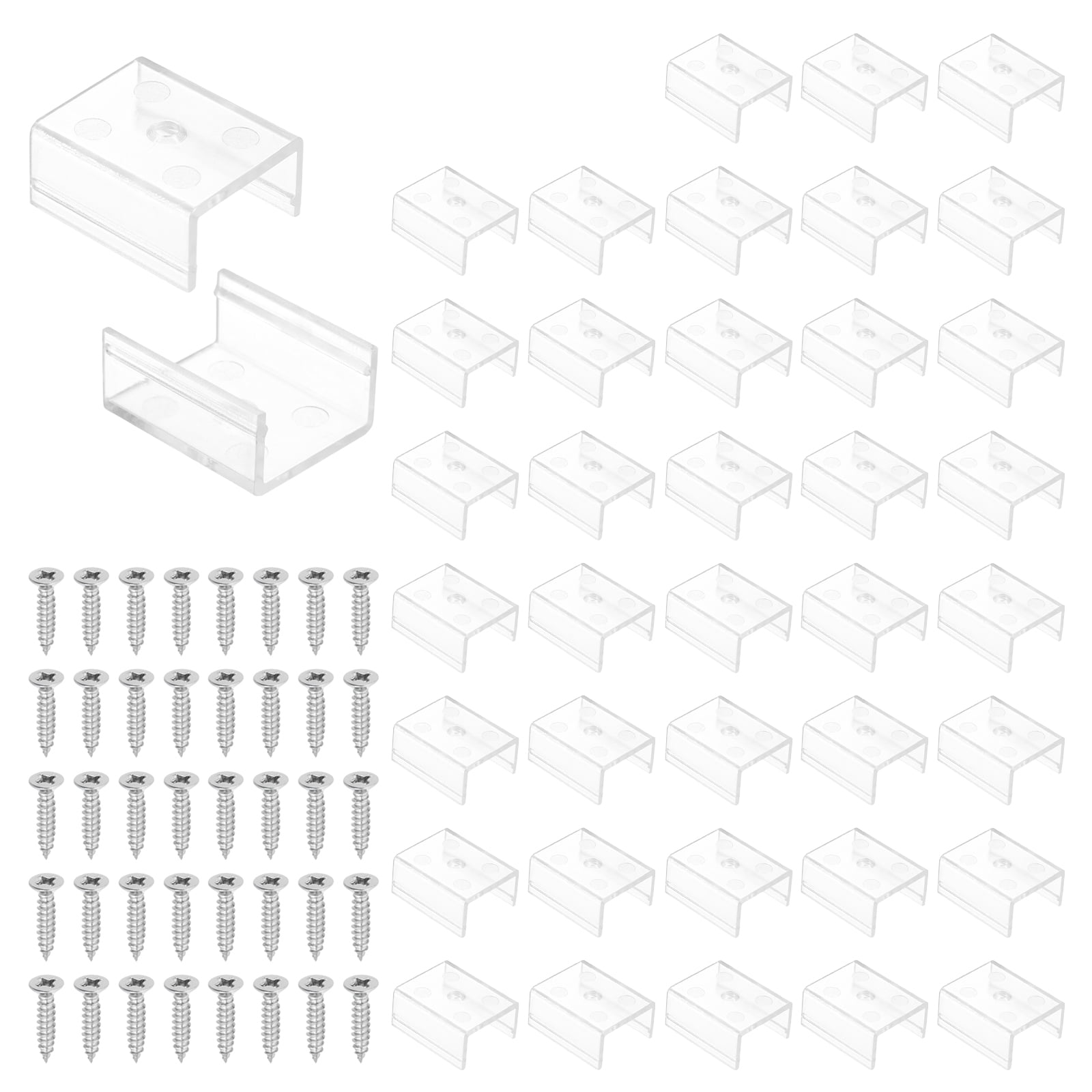 Uxcell LED Neon Mounting Clips Holder, Fixing Clamps for 19mm-20.4mm ...