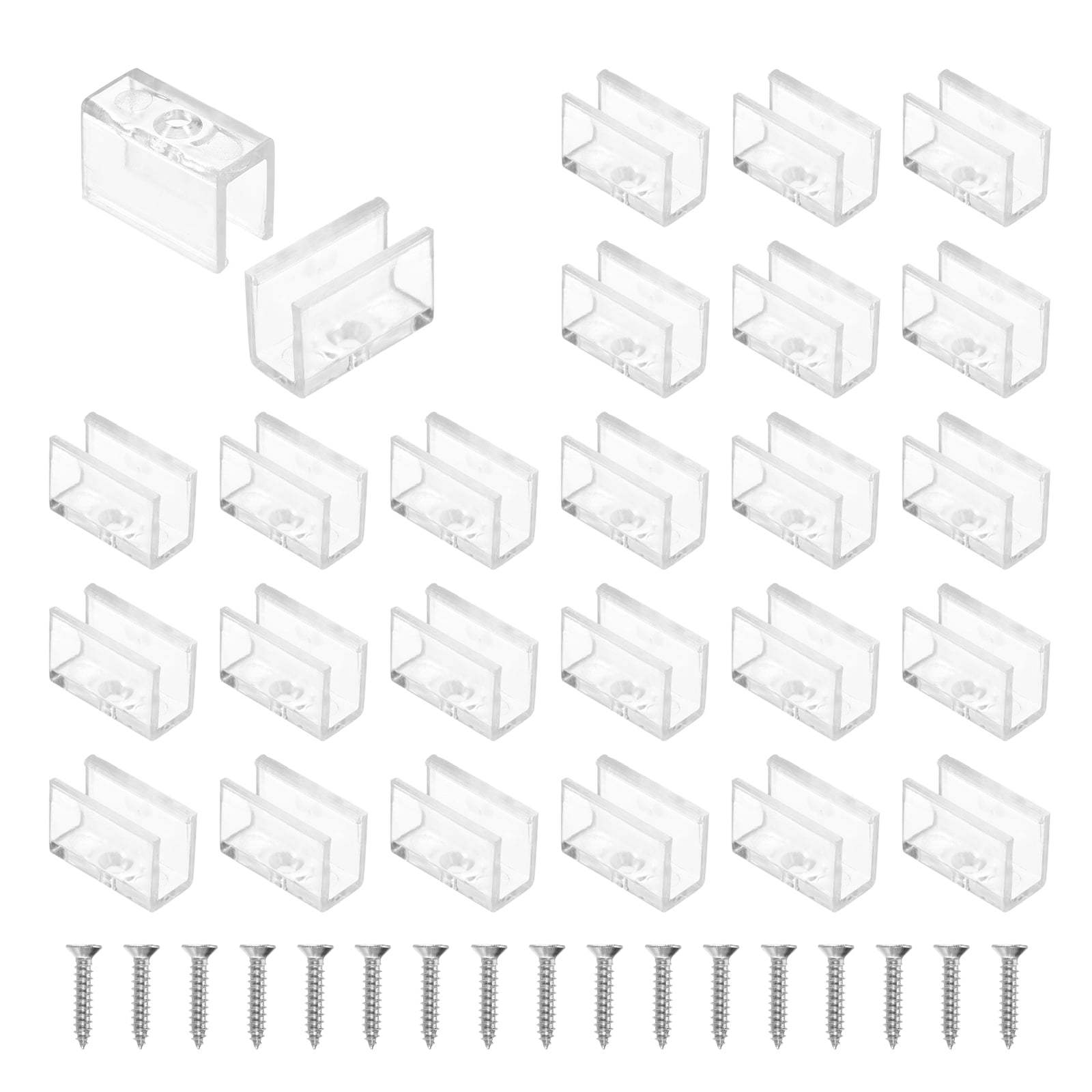 Uxcell LED Neon Mounting Clips Holder, Fixing Clamps for 5.9mm-6.4mm ...