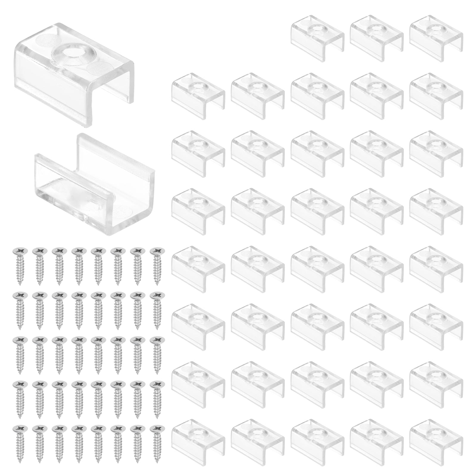 Uxcell LED Neon Mounting Clips Holder, Fixing Clamps for 9.5mm-10mm ...
