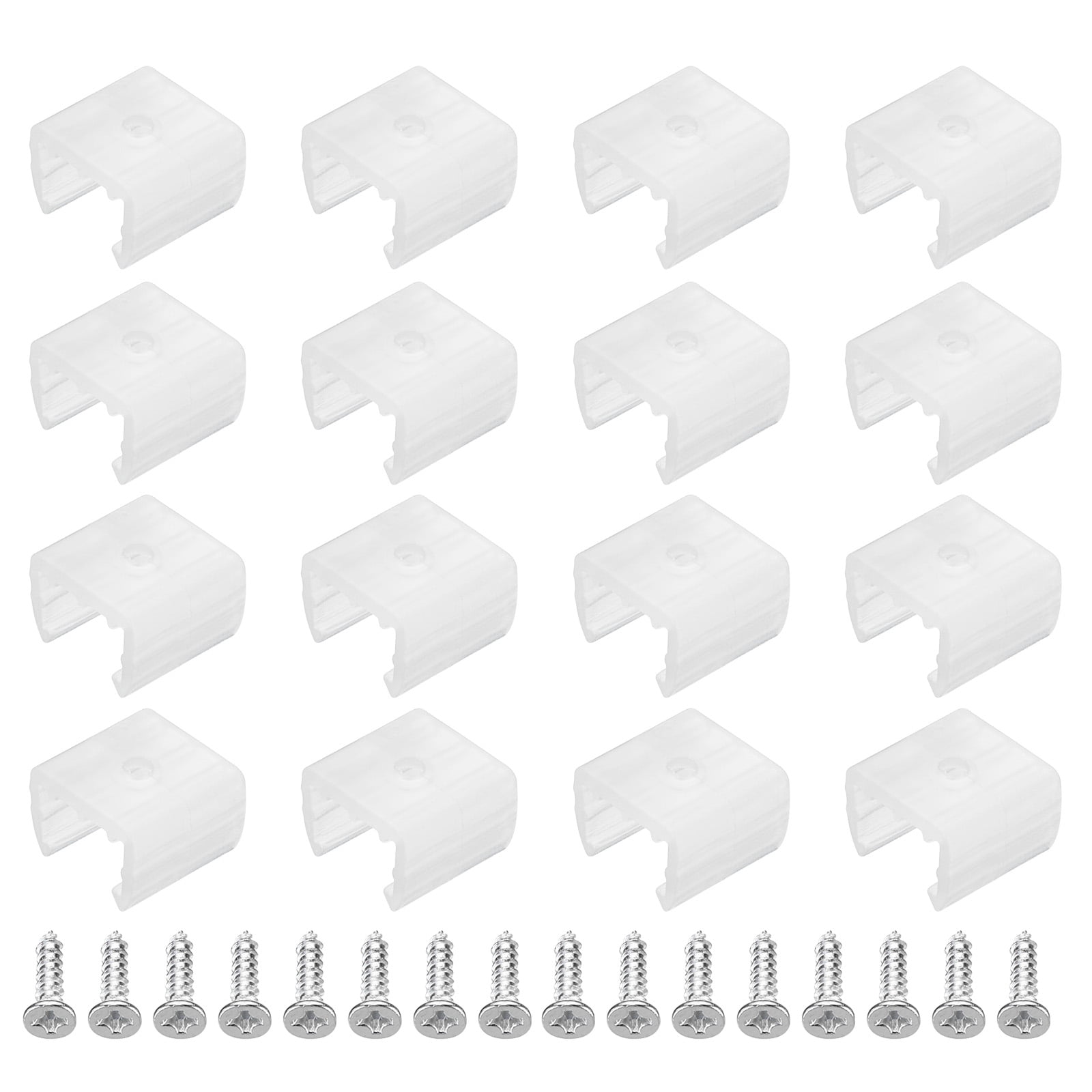 Uxcell LED Neon Mounting Clips Holder Mounting Bracket Fit 10mm to 12mm ...