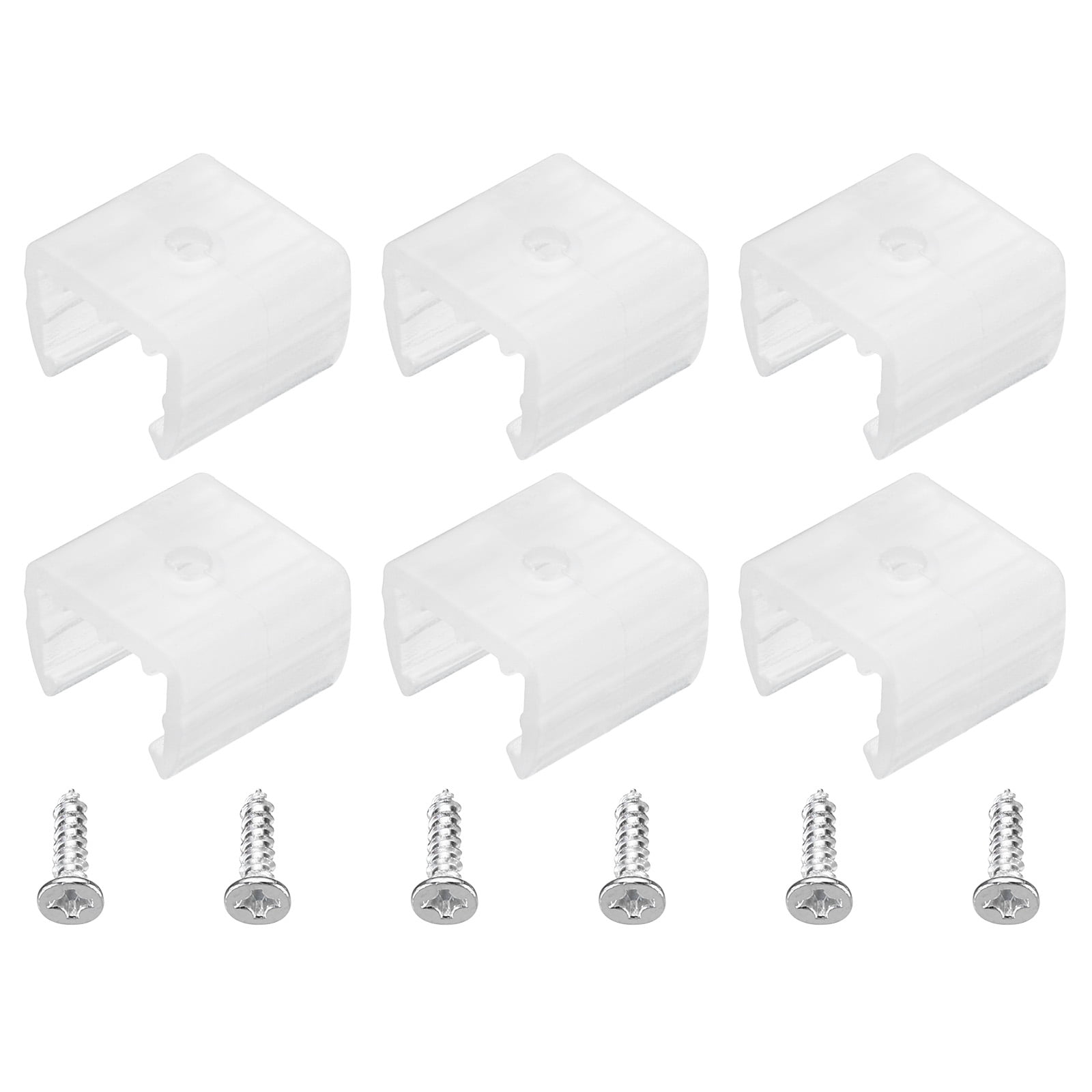 Uxcell LED Neon Mounting Clips Holder Mounting Bracket Fit 10mm to 12mm ...