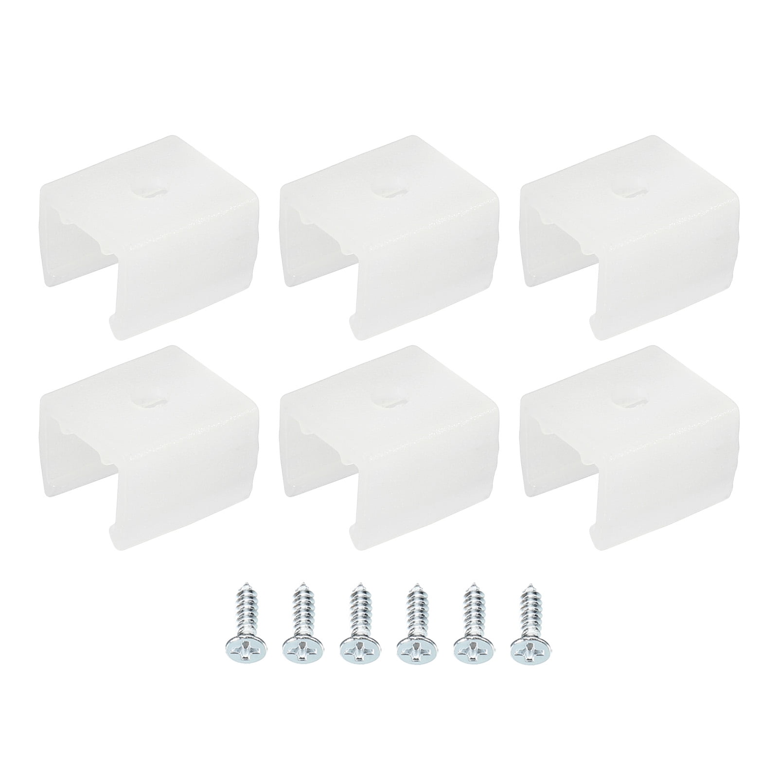 Uxcell LED Neon Mounting Clips Holder Mounting Bracket Fit 8mm to 10mm ...