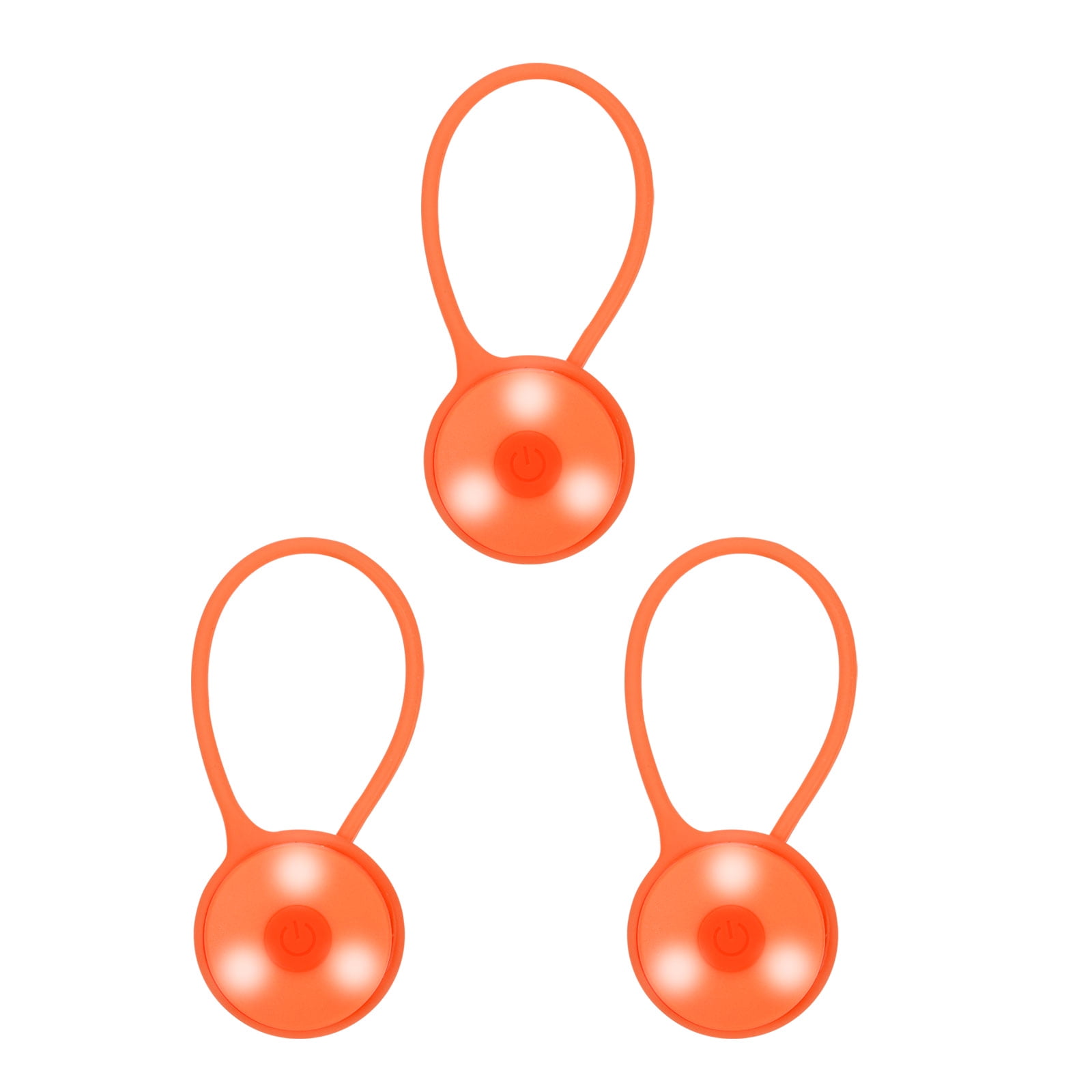 Uxcell LED Running Light, 3 Pack Silicone Rope Bike Safety Light ...