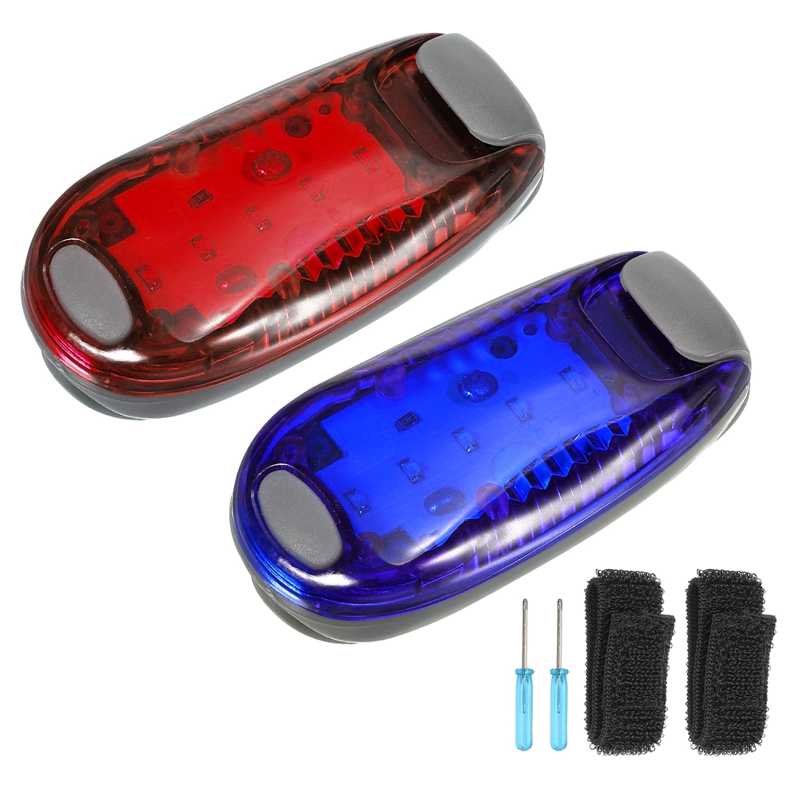 Uxcell LED Safety Light, Bicycle Tail Light Running LED Lights Blue ...