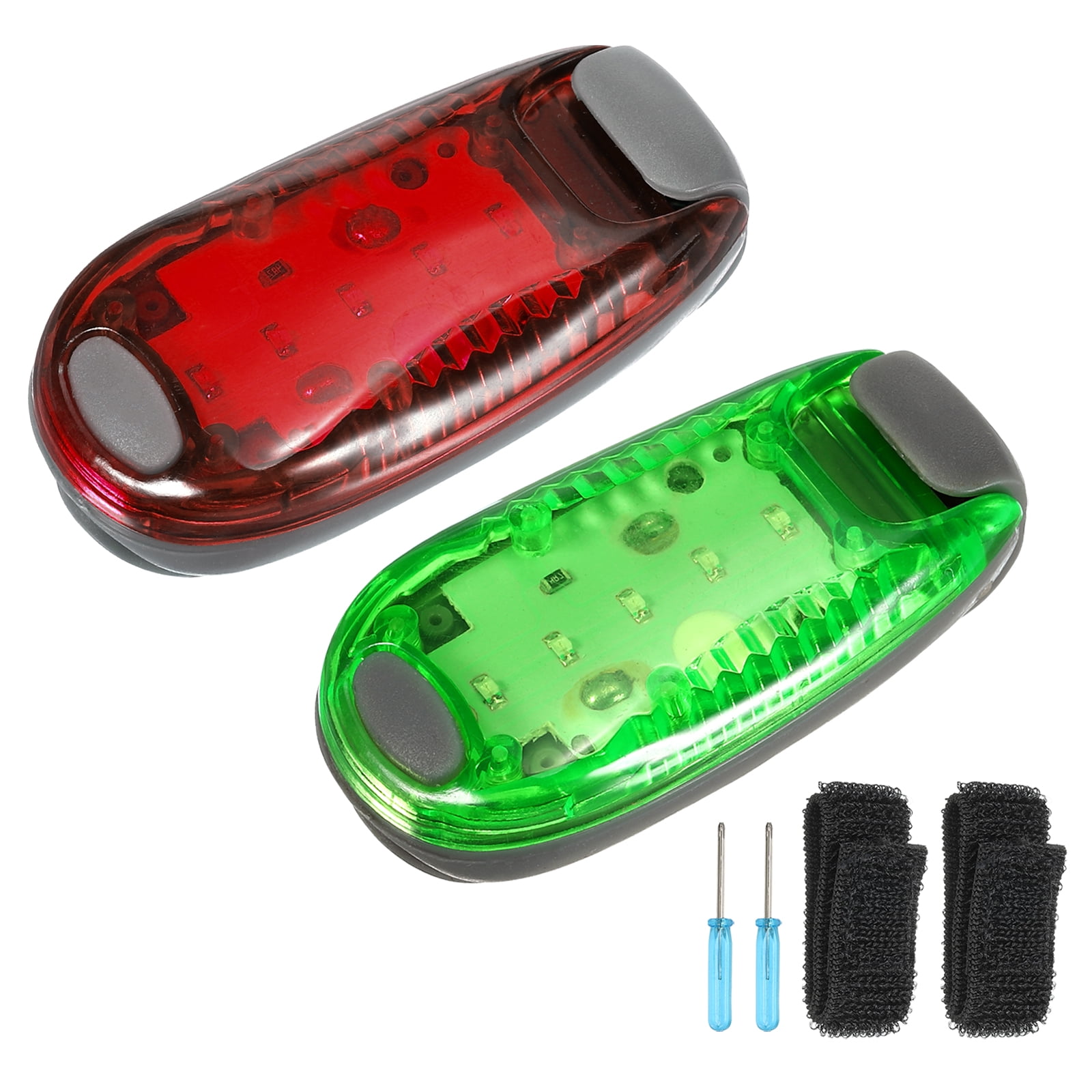 Uxcell LED Safety Light, Bicycle Tail Light Running LED Lights Green ...