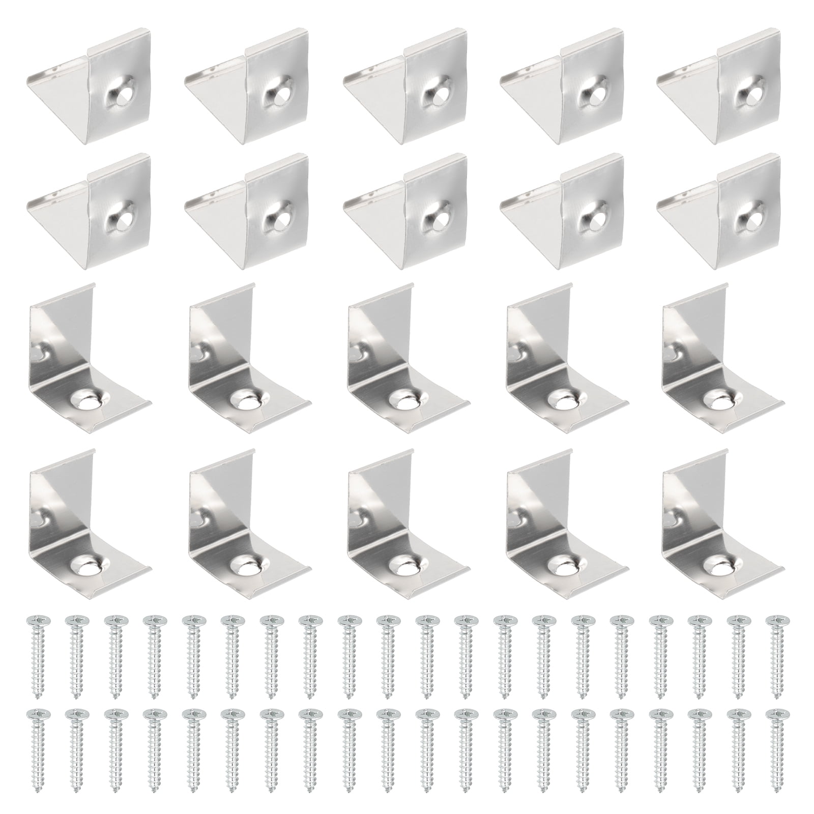 Uxcell LED Strip Clips, 30pcs Stainless Steel Mounting Brackets for ...