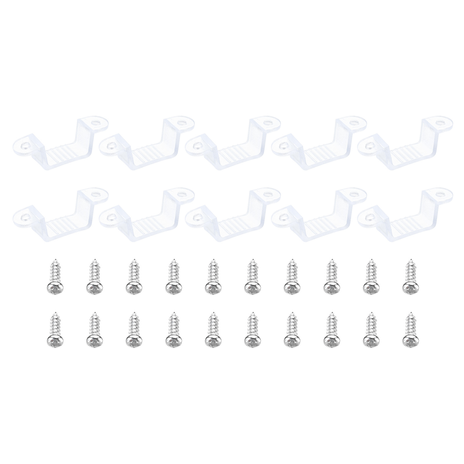 Uxcell LED Strip Light Clips, 100 Pack Mounting Bracket Fixing Clip ...