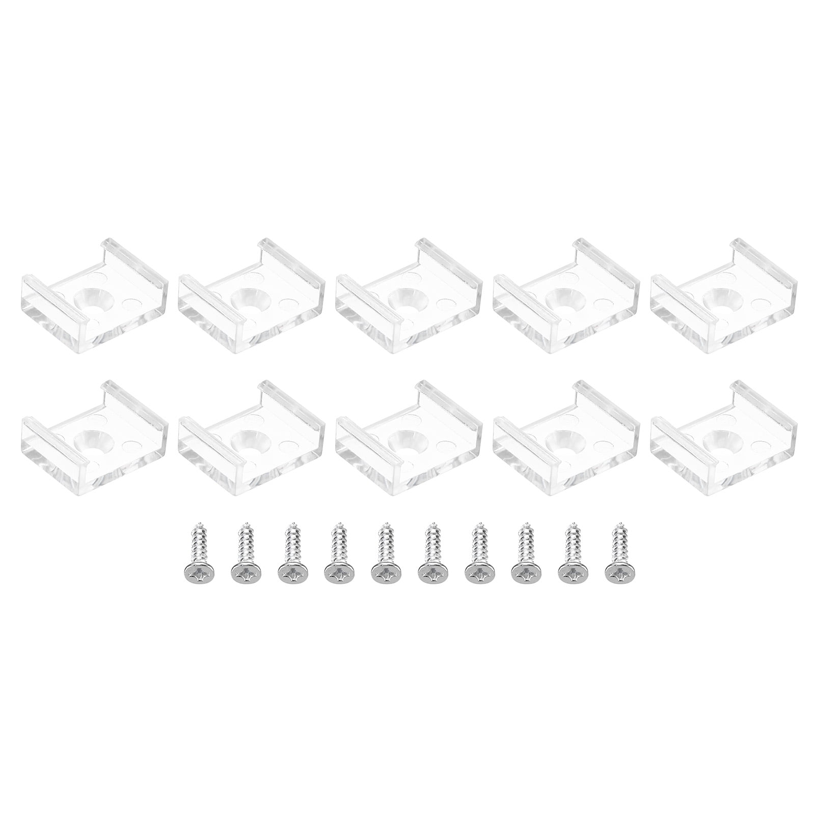 Uxcell LED Strip Light Clips, 100 Pack Mounting Bracket Fixing Clip ...