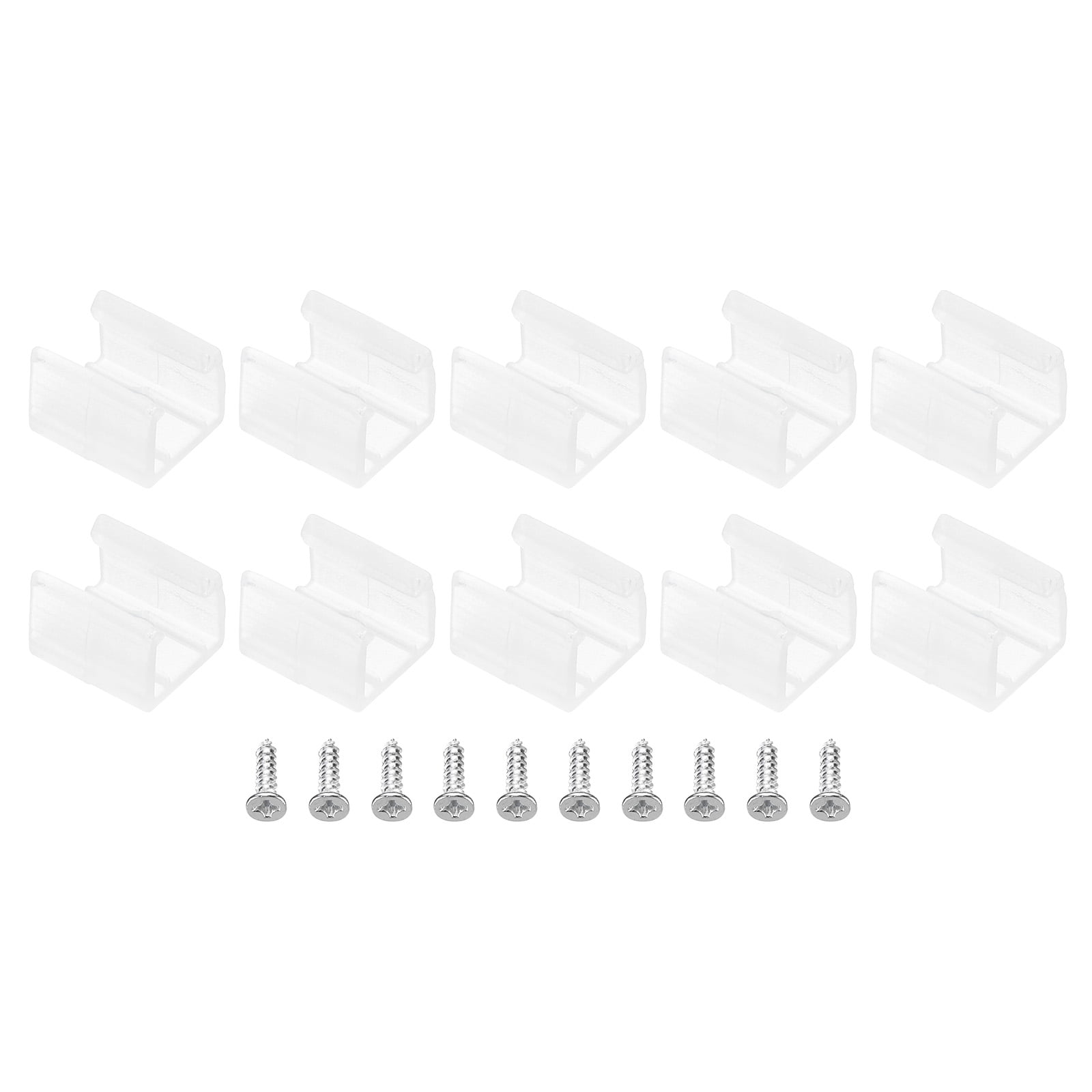 Uxcell LED Strip Light Clips, 100 Pack Mounting Bracket Fixing Clip ...