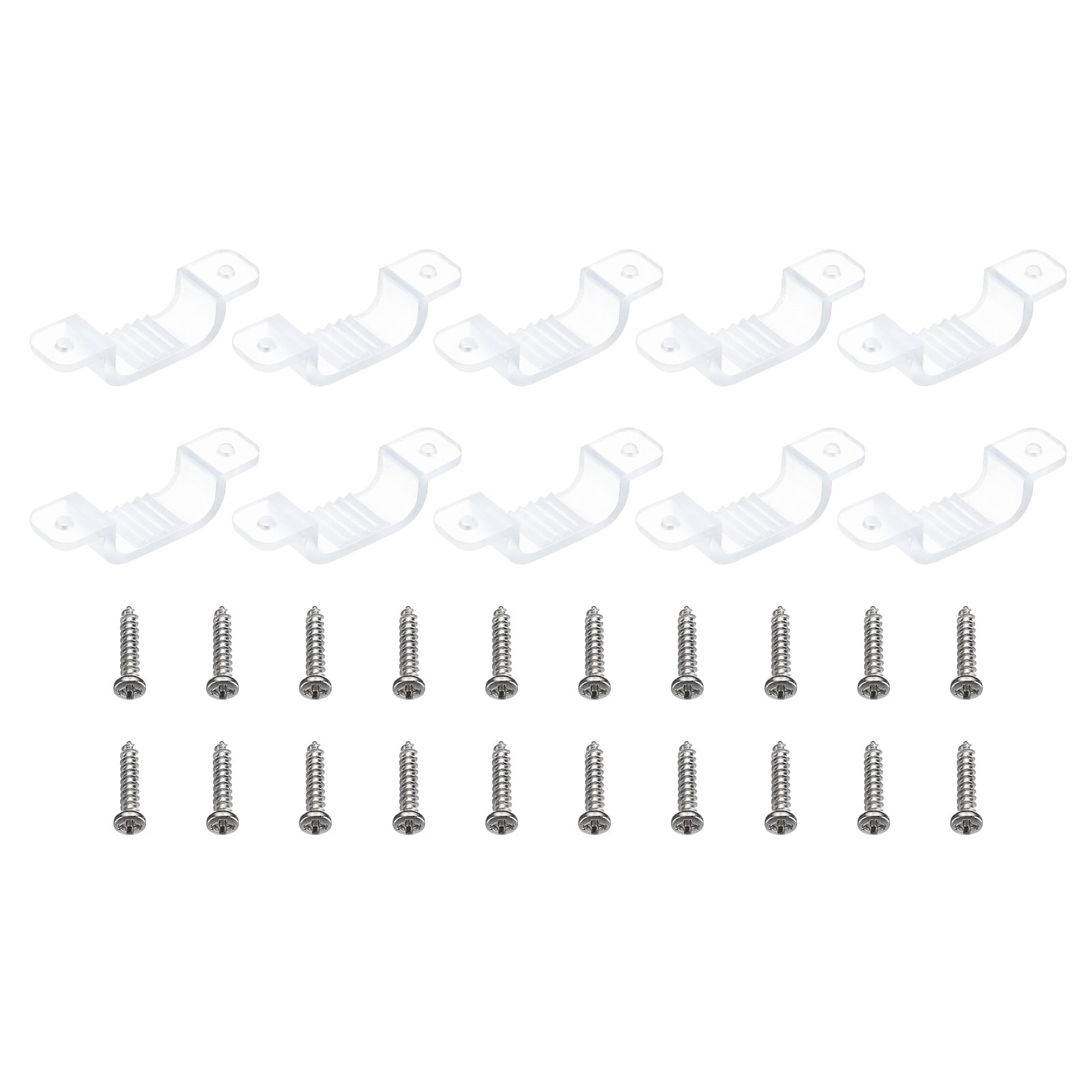 Uxcell LED Strip Light Clips, 50 Pack Mounting Bracket Fixing Clip ...