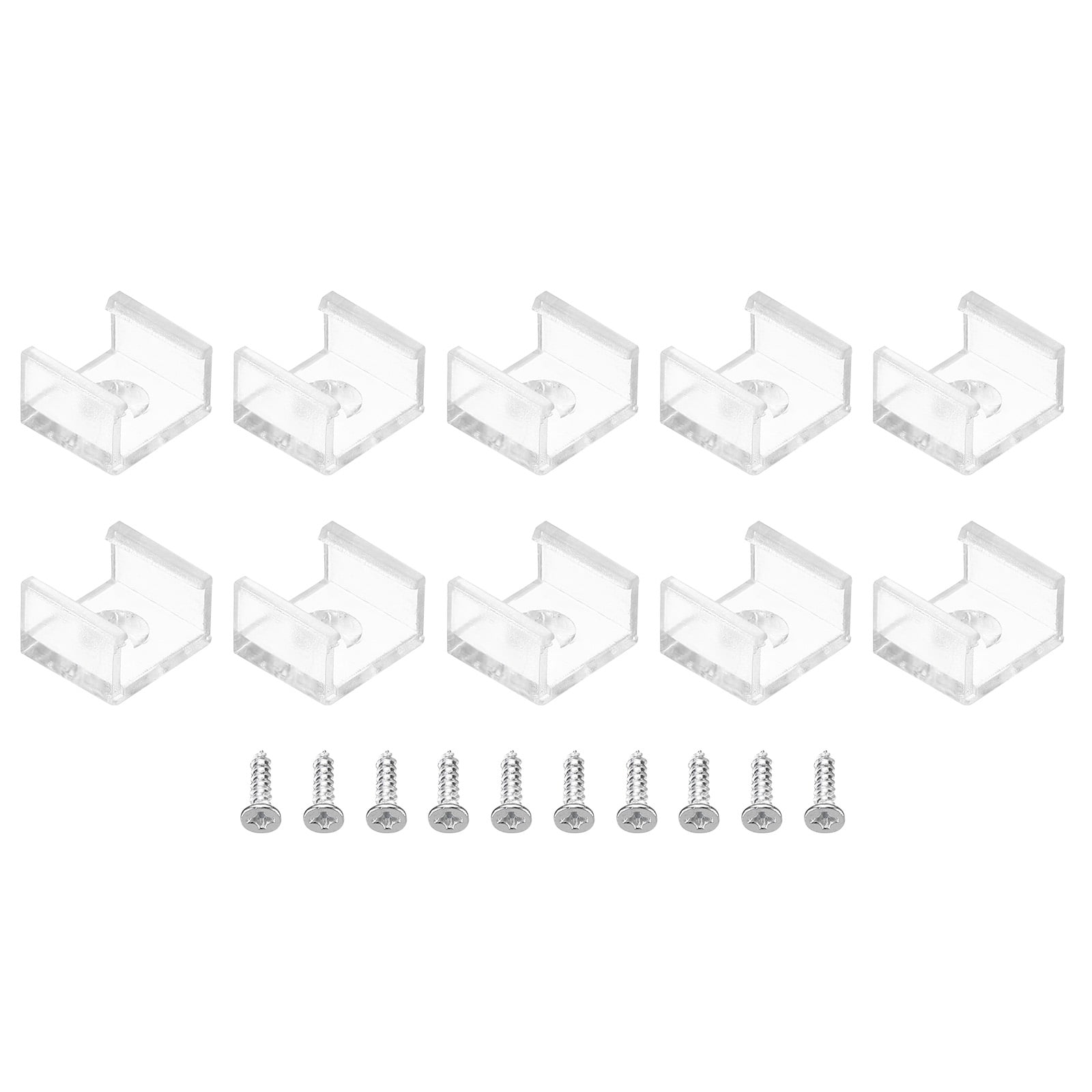 Uxcell LED Strip Light Clips, 50 Pack Mounting Bracket Fixing Clip ...