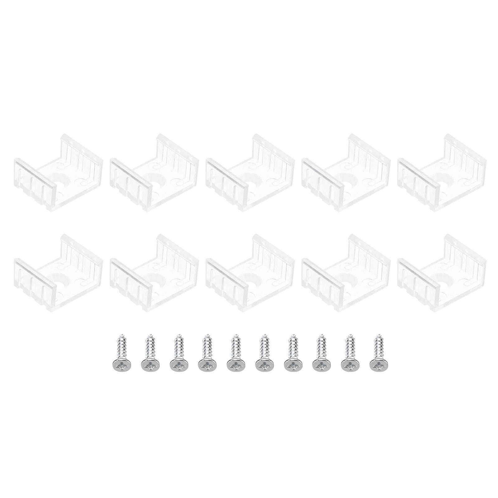 Uxcell LED Strip Light Clips, 50 Pack Mounting Bracket Fixing Clip ...