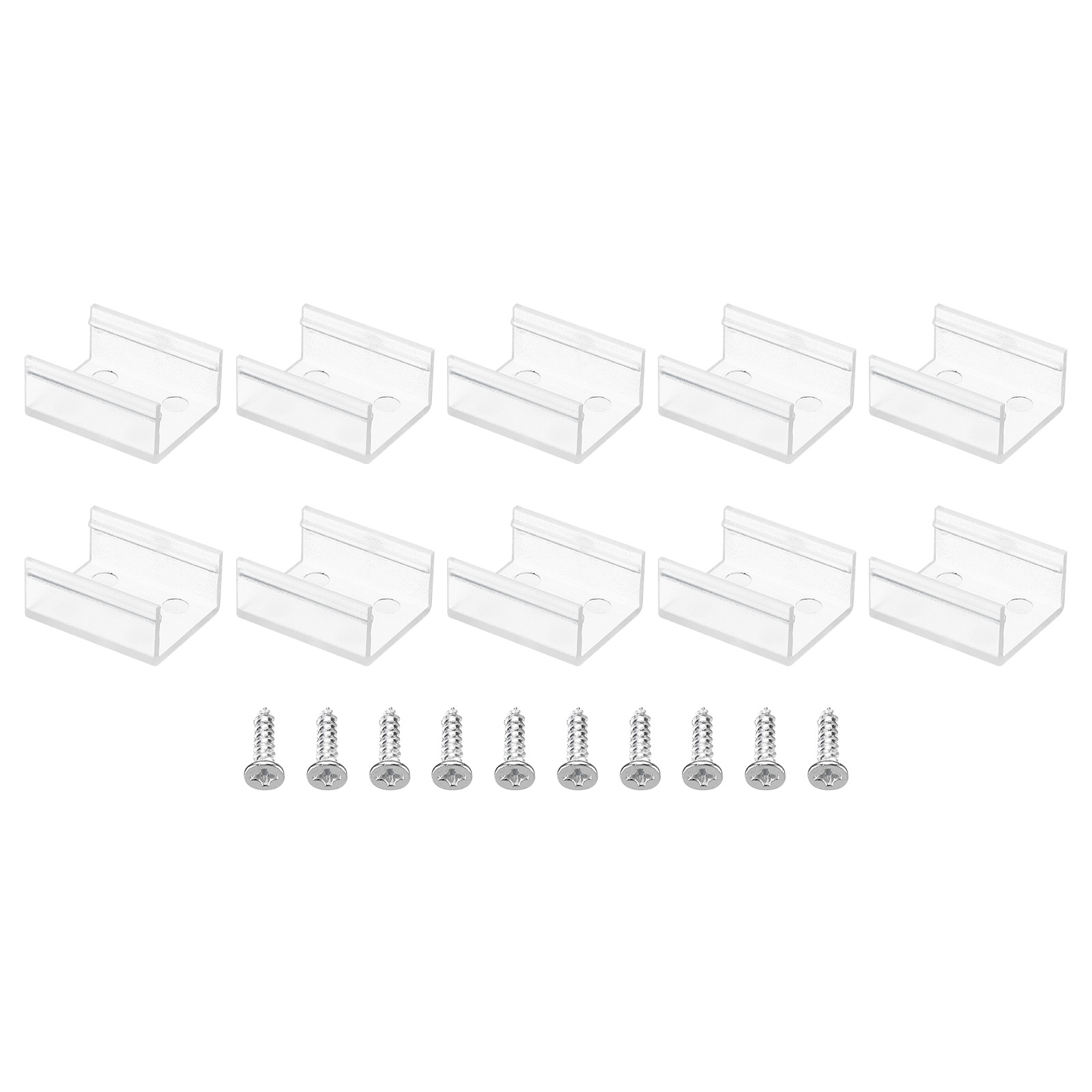Uxcell LED Strip Light Clips Mounting Bracket Fixing Clips Plastic for ...