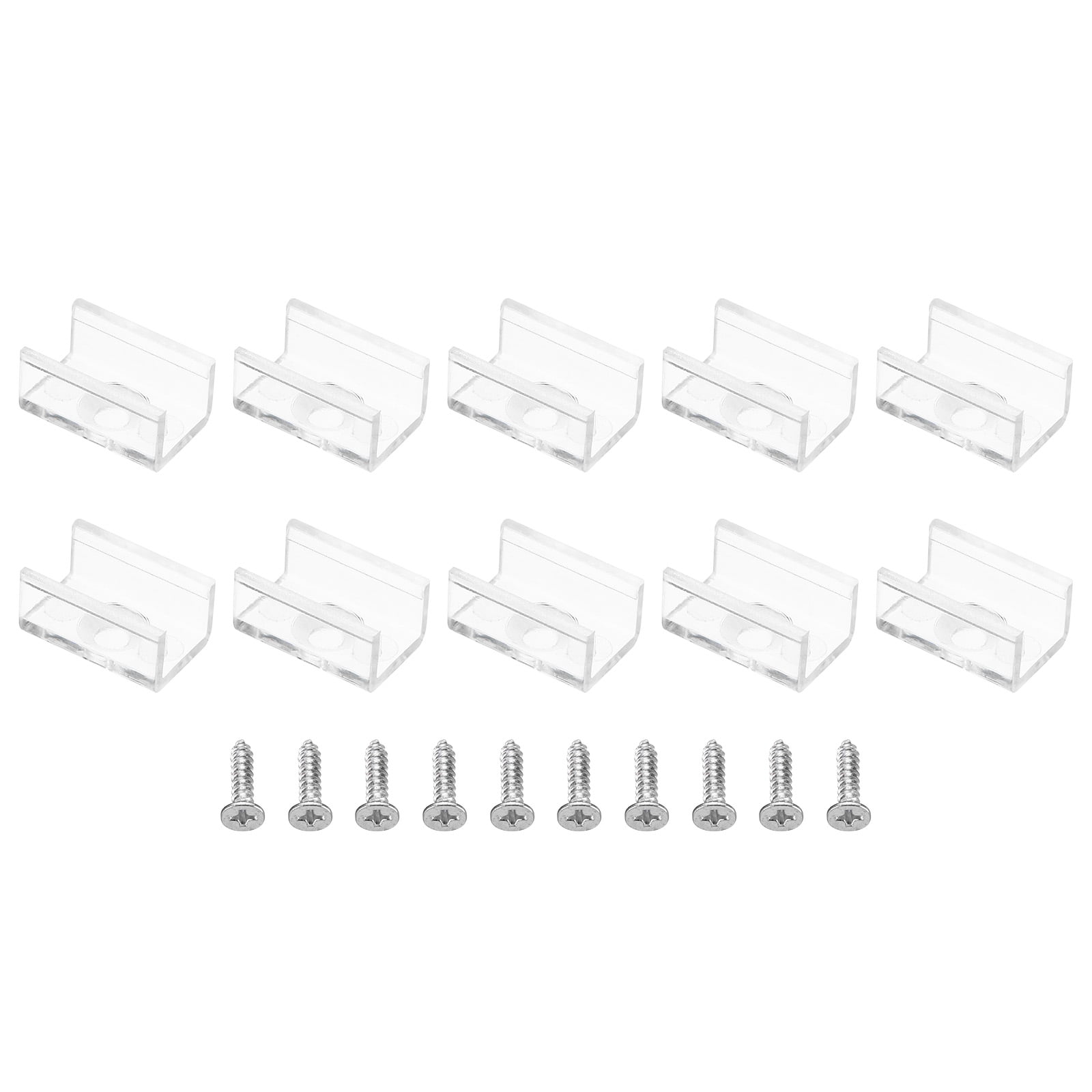 Uxcell LED Strip Light Clips Mounting Bracket Fixing Clips Plastic for ...