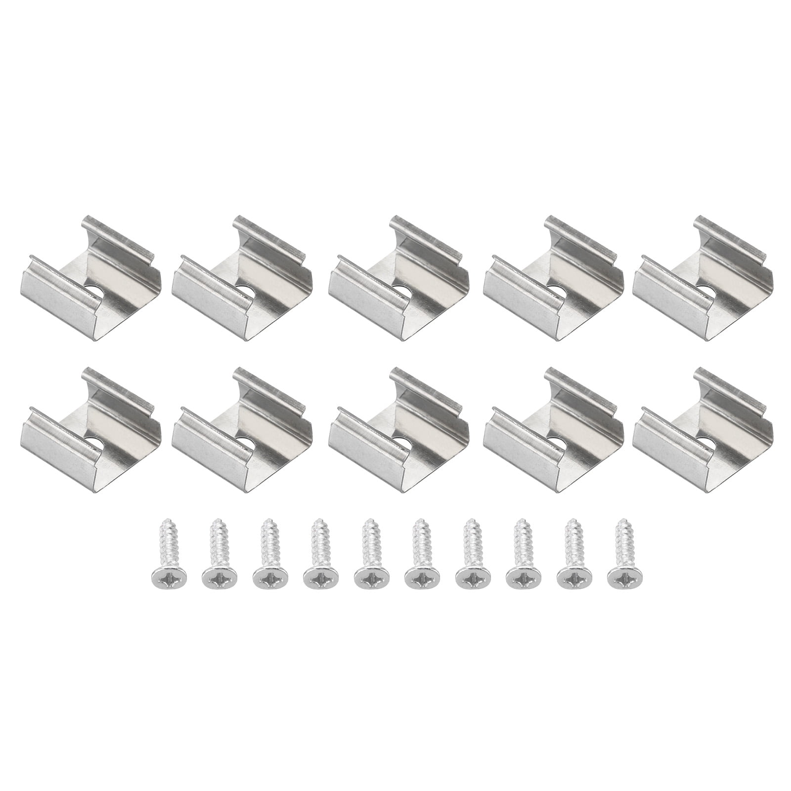 Uxcell LED Strip Light Clips Mounting Bracket Fixing Clips with Screws ...