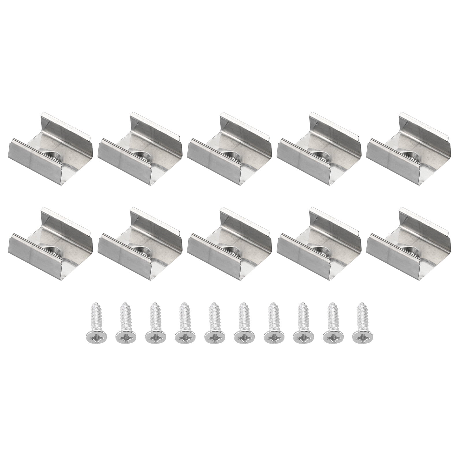 Uxcell LED Strip Light Clips Mounting Bracket Fixing Clips with Screws ...