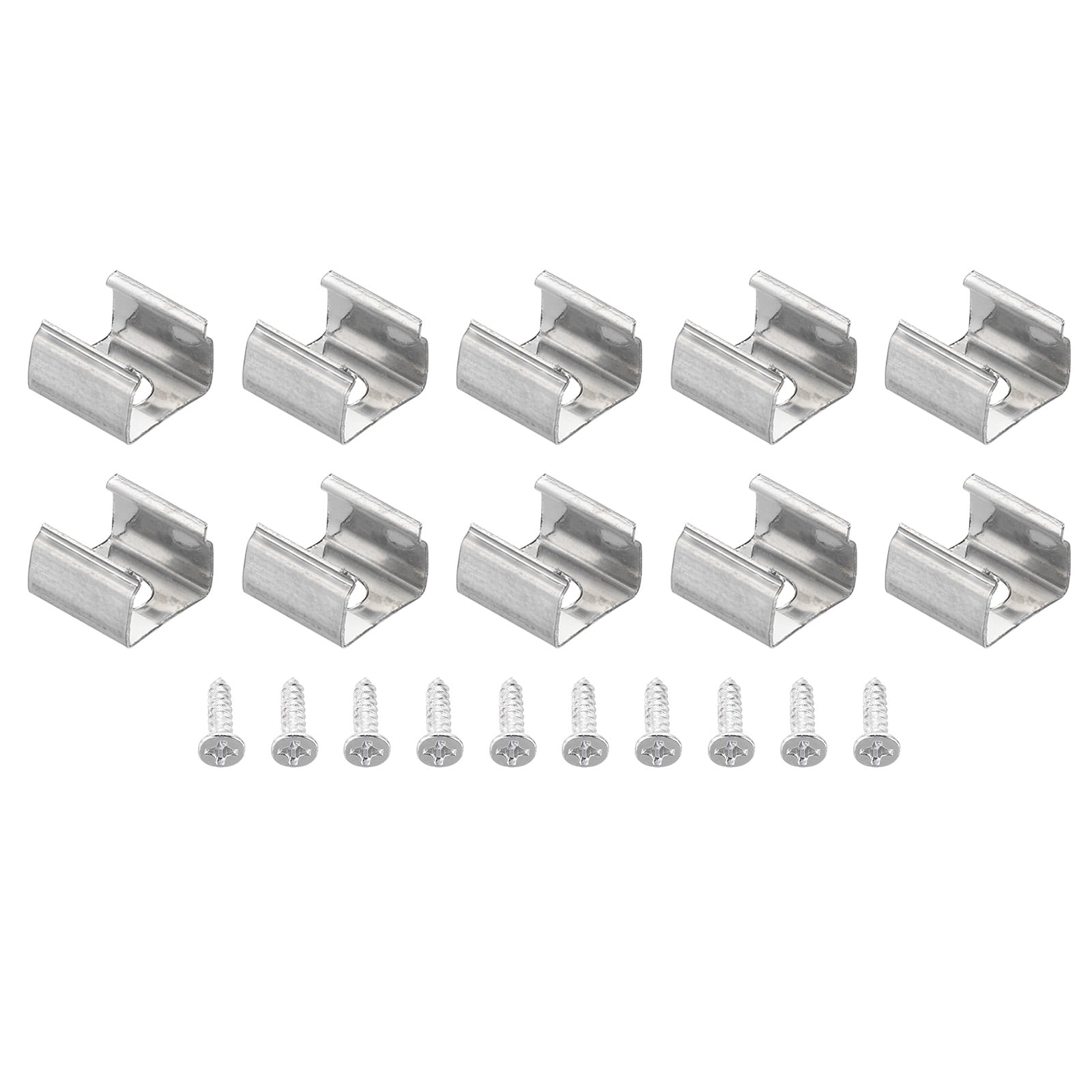 Uxcell LED Strip Light Clips Mounting Bracket Fixing Clips with Screws ...