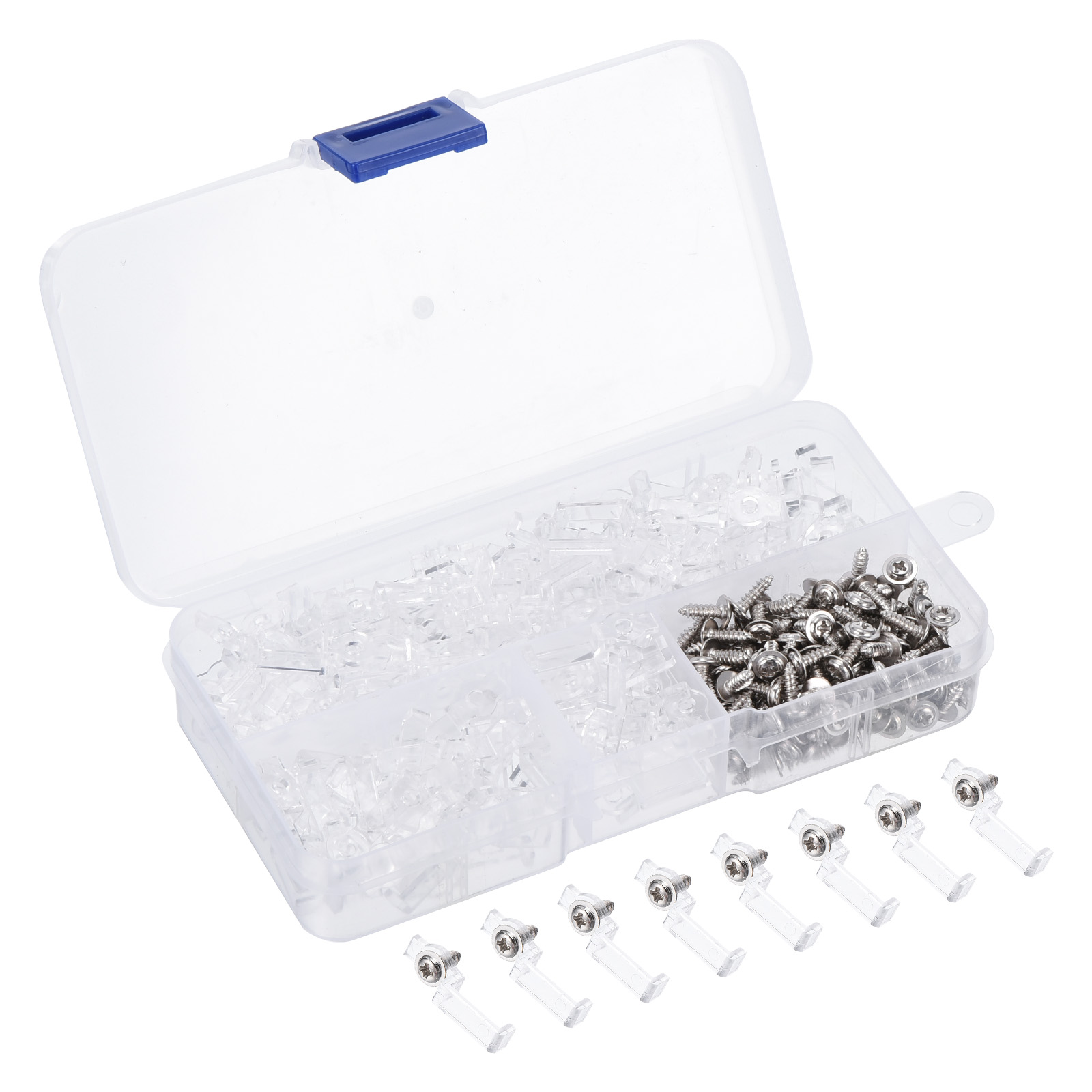 Uxcell LED Strip Light Clips for 10mm Wide 3528 5050 LED Strips, 150 ...