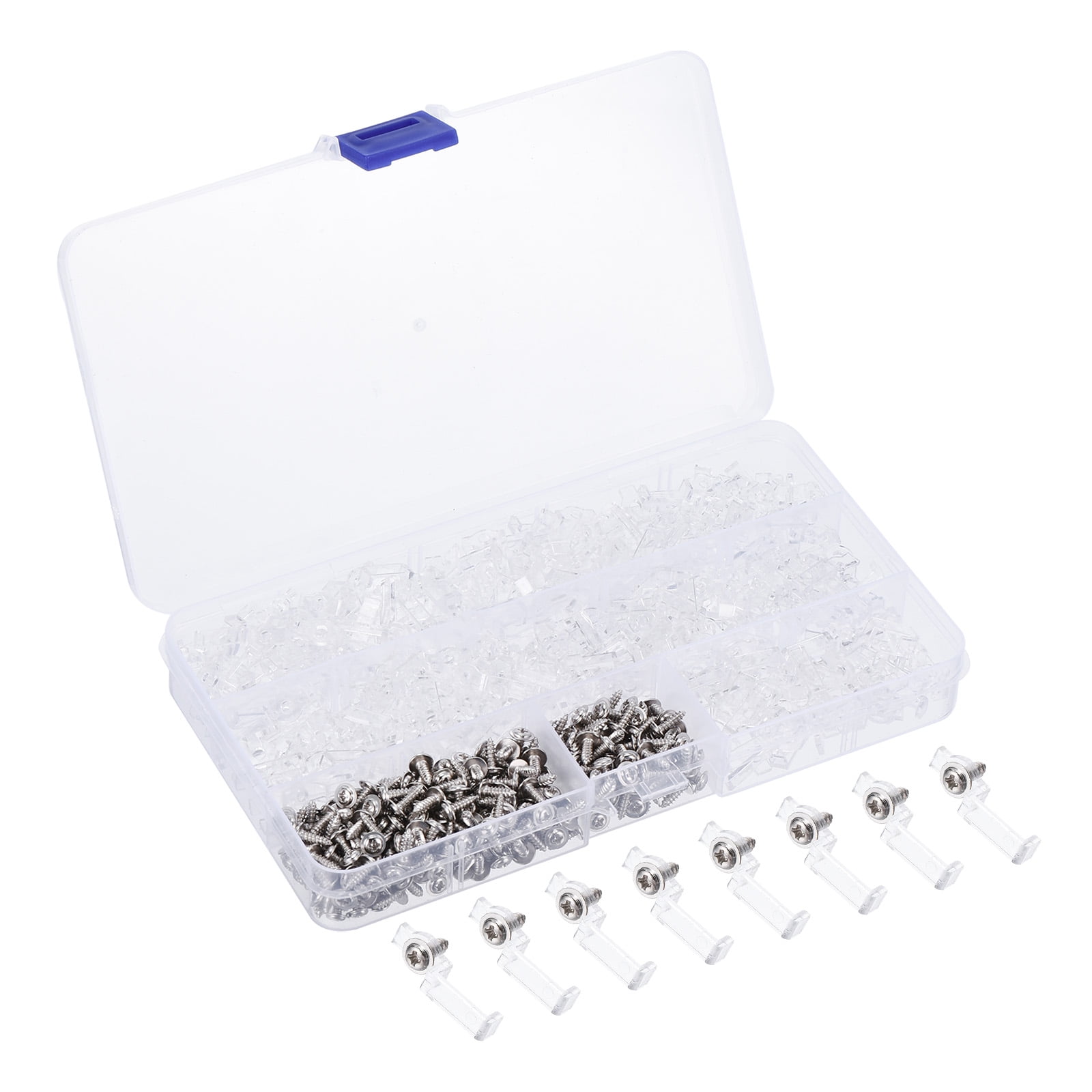 Uxcell LED Strip Light Clips for 10mm Wide 3528 5050 LED Strips, 300 ...