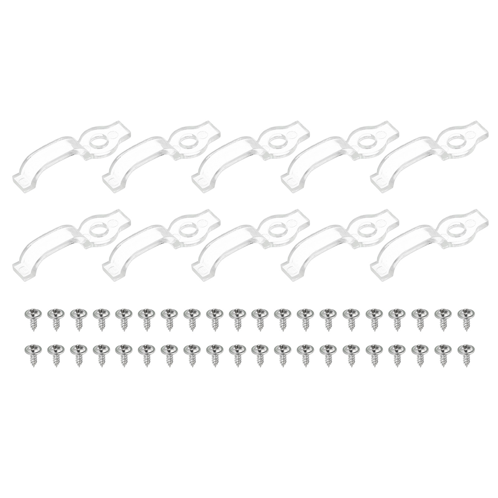 Uxcell LED Strip Light Clips for 10mm Wide IP65 3528/5050 LED Strips ...