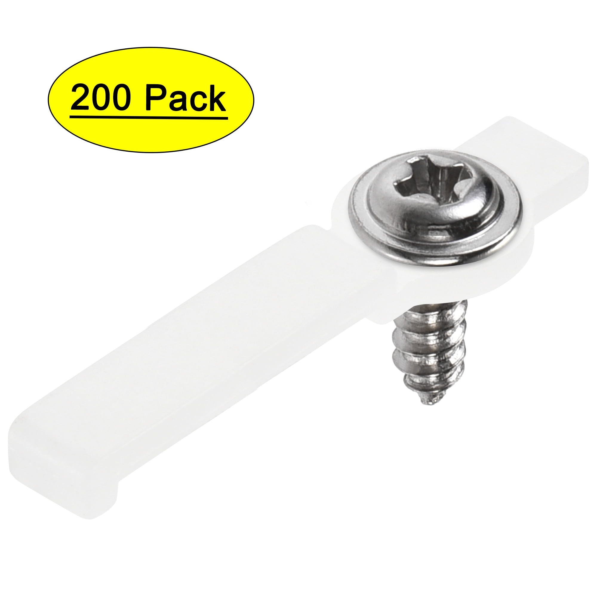 Uxcell LED Strip Mounting Brackets Fixing Clips with Screws for 0.47 ...