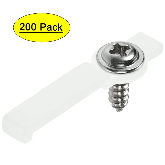 Uxcell LED Strip Mounting Brackets Fixing Clips with Screws for 0.47 ...