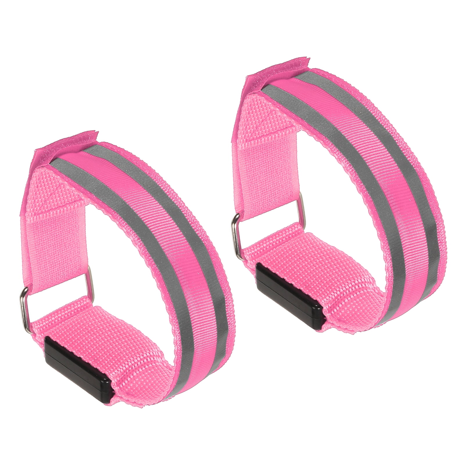 Uxcell LED Wristband, 2 Pack Light Up Bracelets LED Armbands, Pink ...