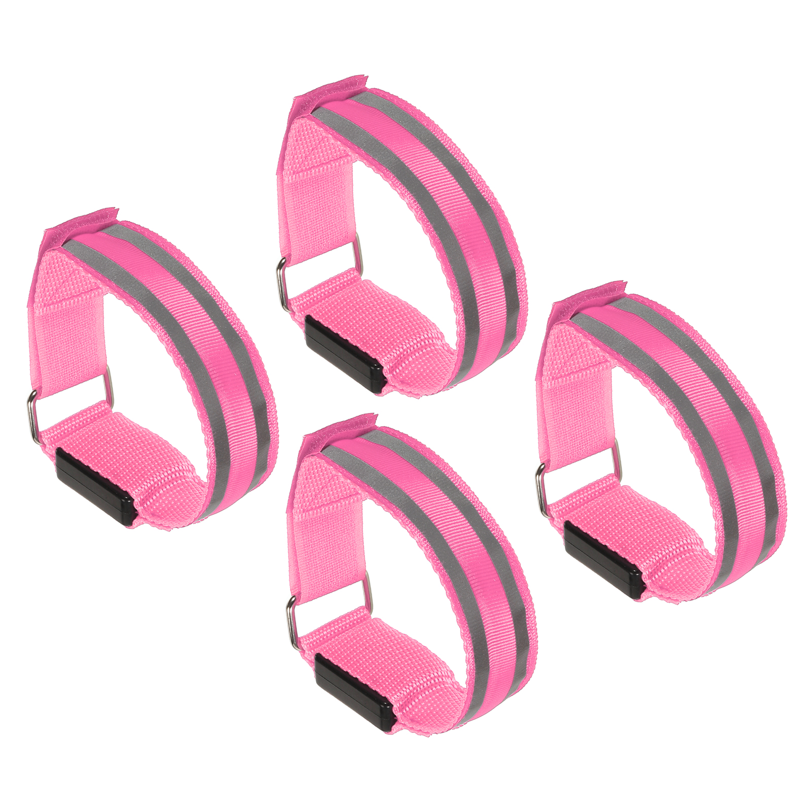 Uxcell LED Wristband, 4 Pack Light Up Bracelets LED Armbands, Pink ...