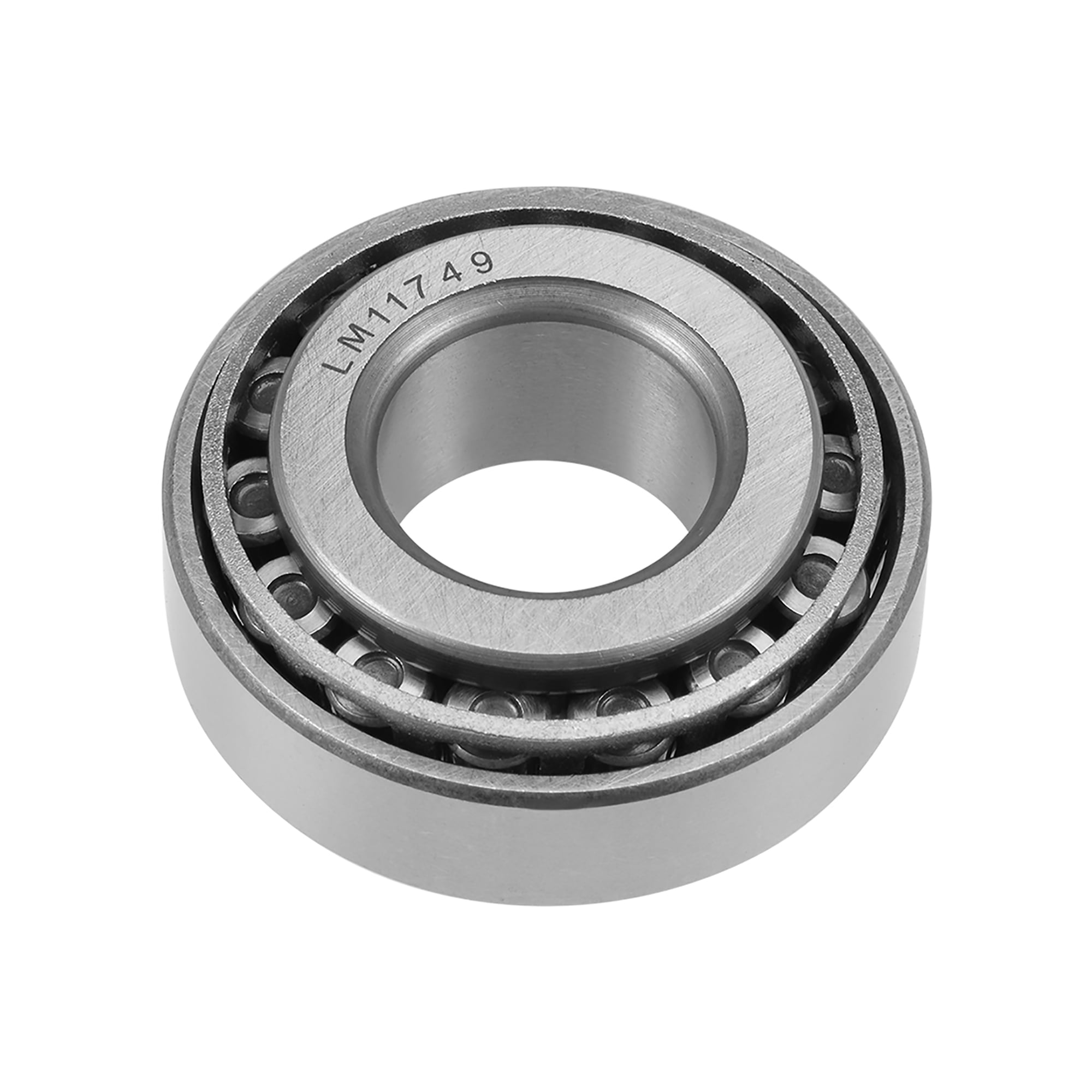 Uxcell LM11749 Tapered Roller Bearings Inner Cone and Outer Race Cup Set Chrome Steel Silver ...