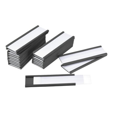 Magnetic Shelf Label Holders - 100 Plastic Pieces with Strips & Films ...