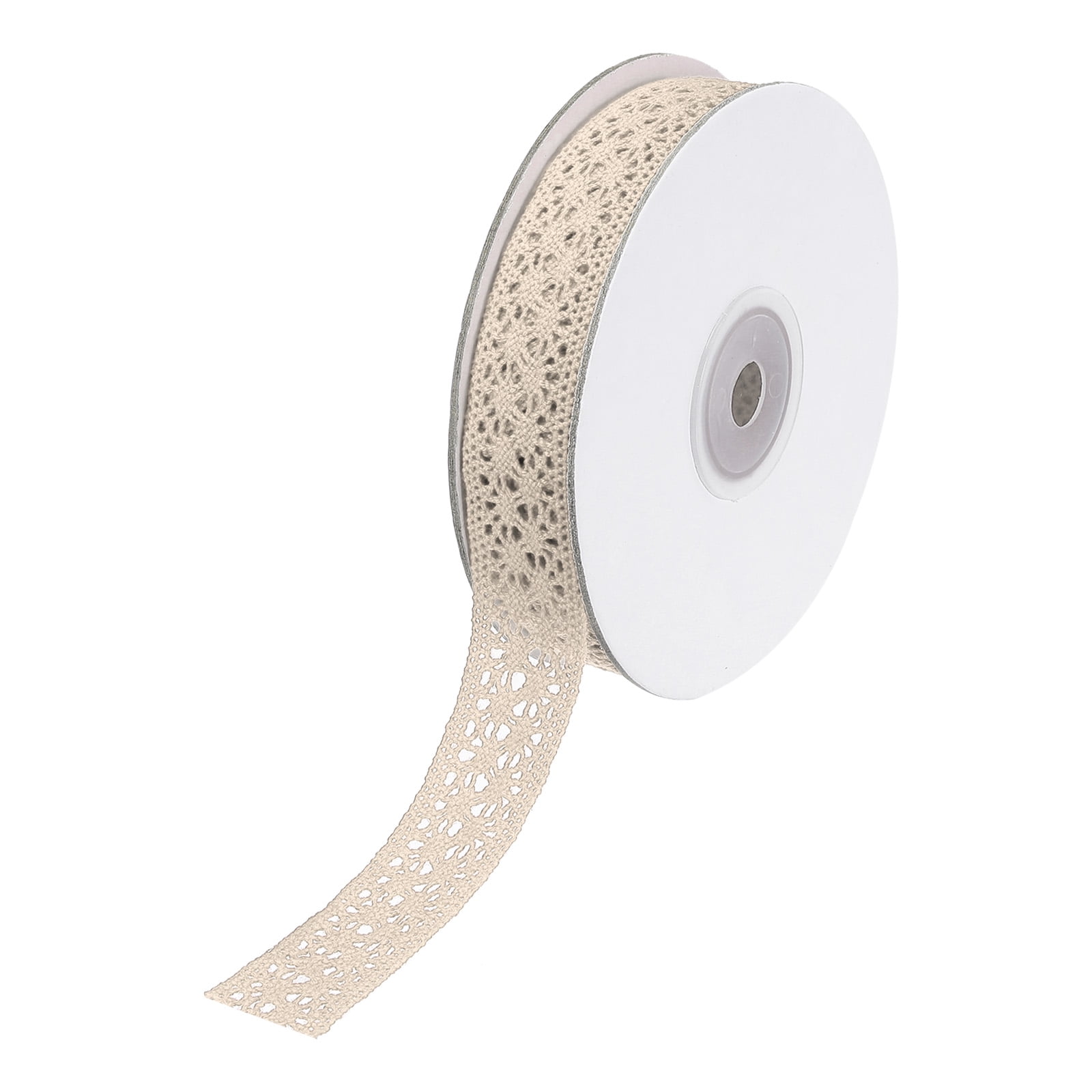 Uxcell Lace Ribbon 10 Yards 0.8 Inch Lace Flower Trim for Craft Gift ...